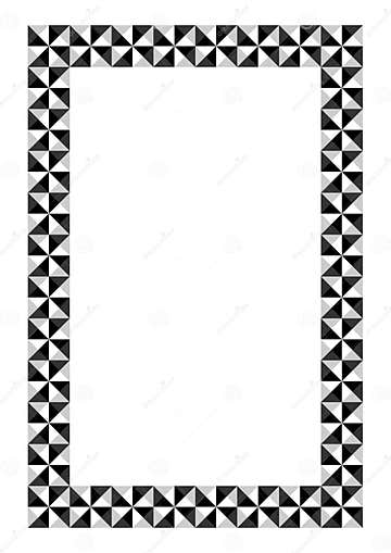 Vector Page Border A4 Design Stock Illustration - Illustration of black ...