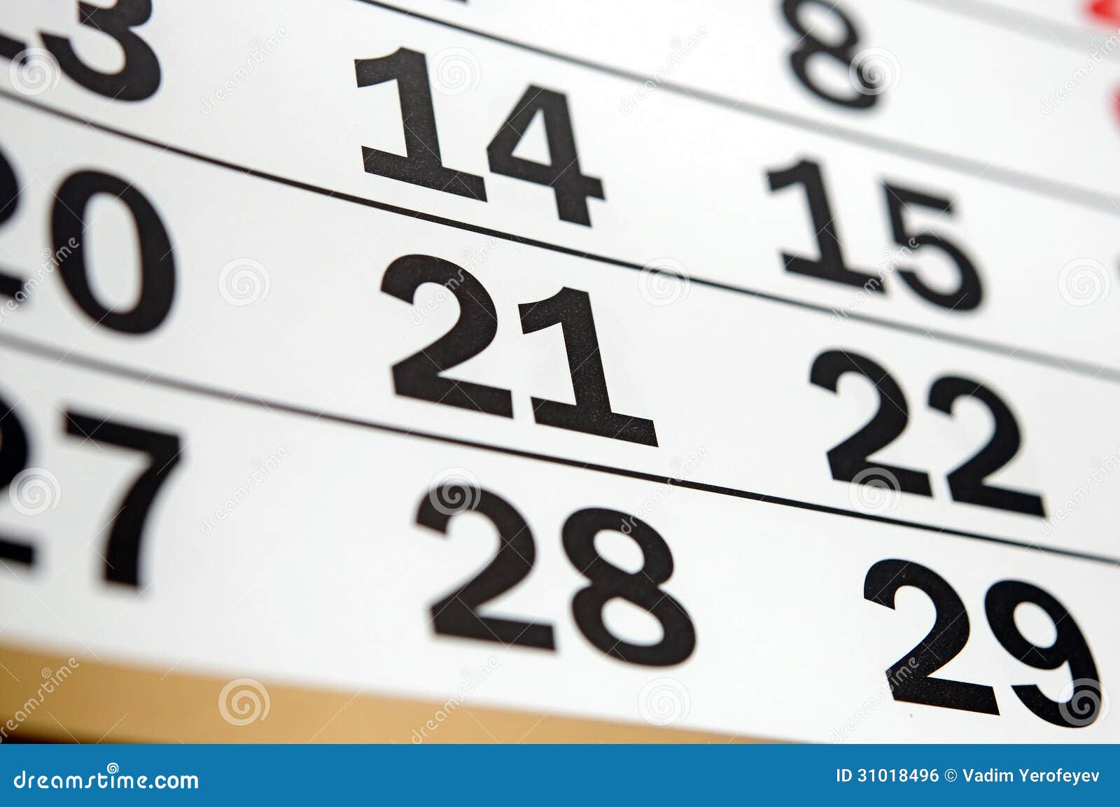 Page of calendar stock photo. Image of calendar, planner - 31018496