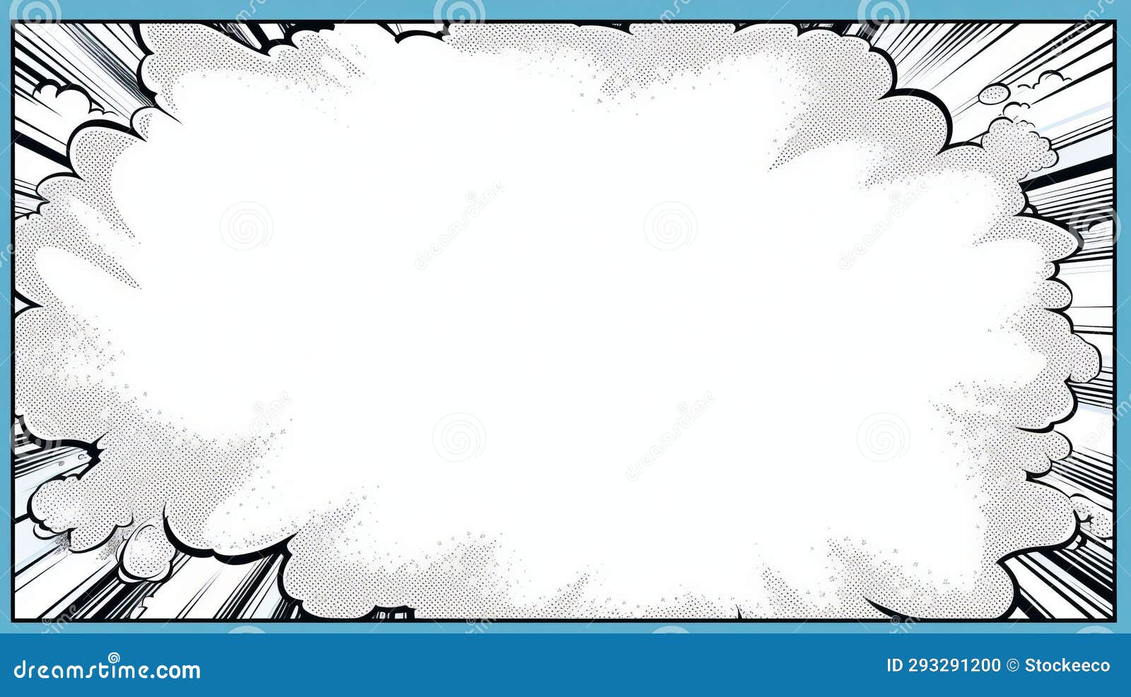 Blank Space Comic Image with Elaborate Borders and Hd Mod Stock ...