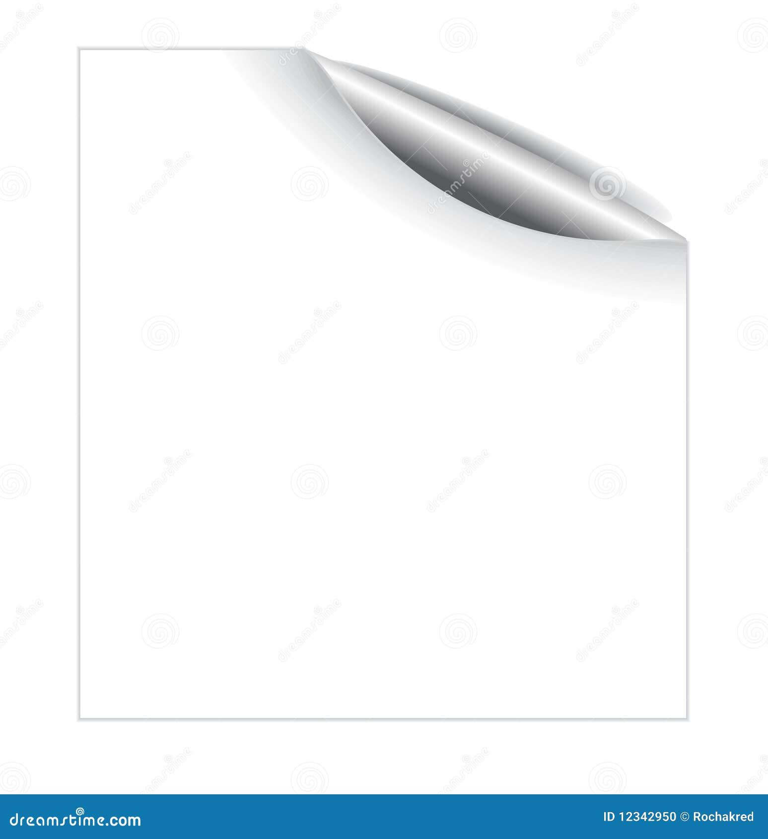 Page corner stock vector. Illustration of single, sign - 12342950