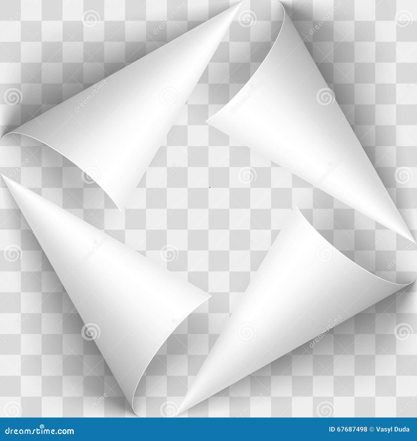 Page Corners stock vector. Illustration of board, advertising - 67687498