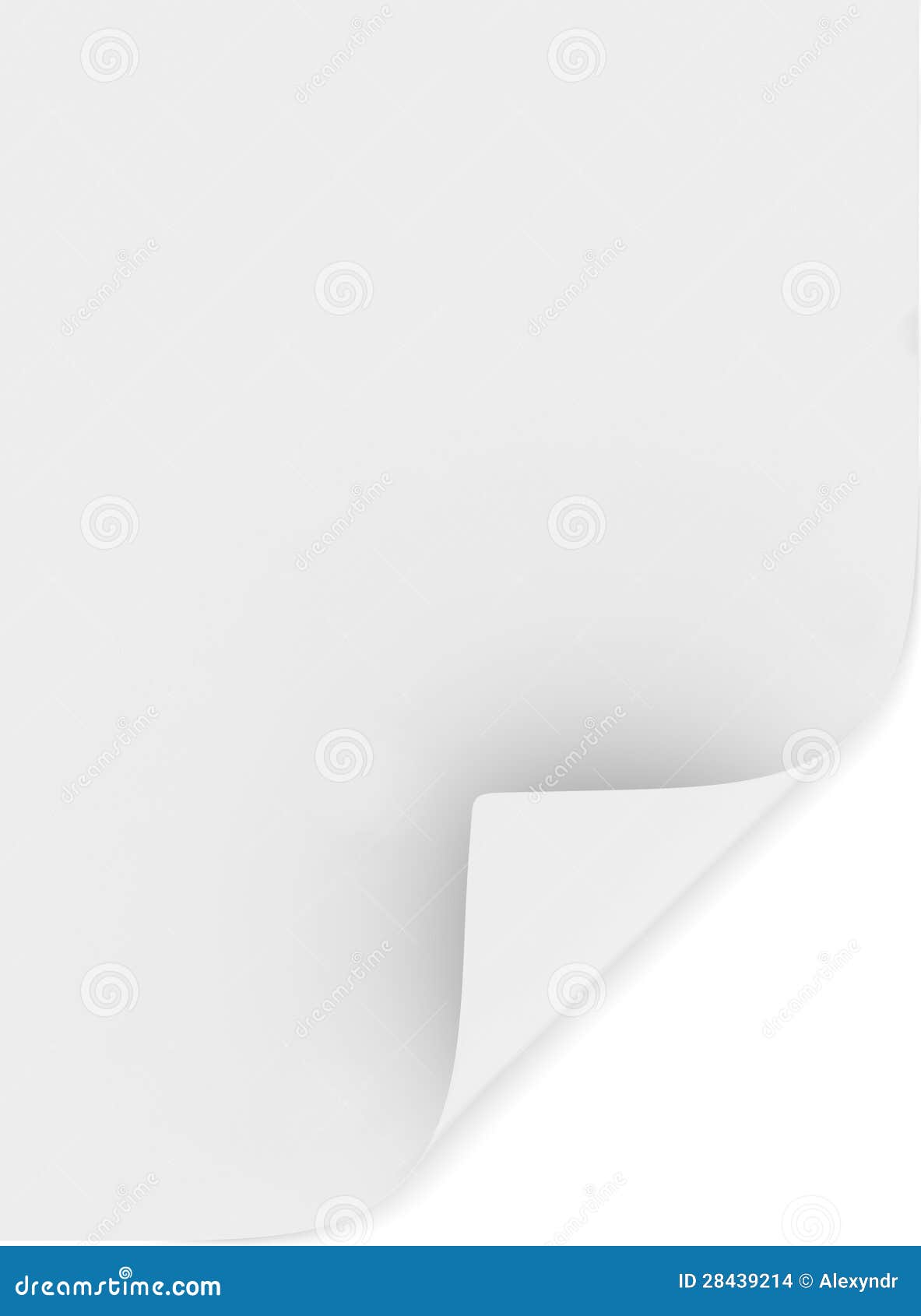 Page Curl stock illustration. Illustration of blank, document - 28439214