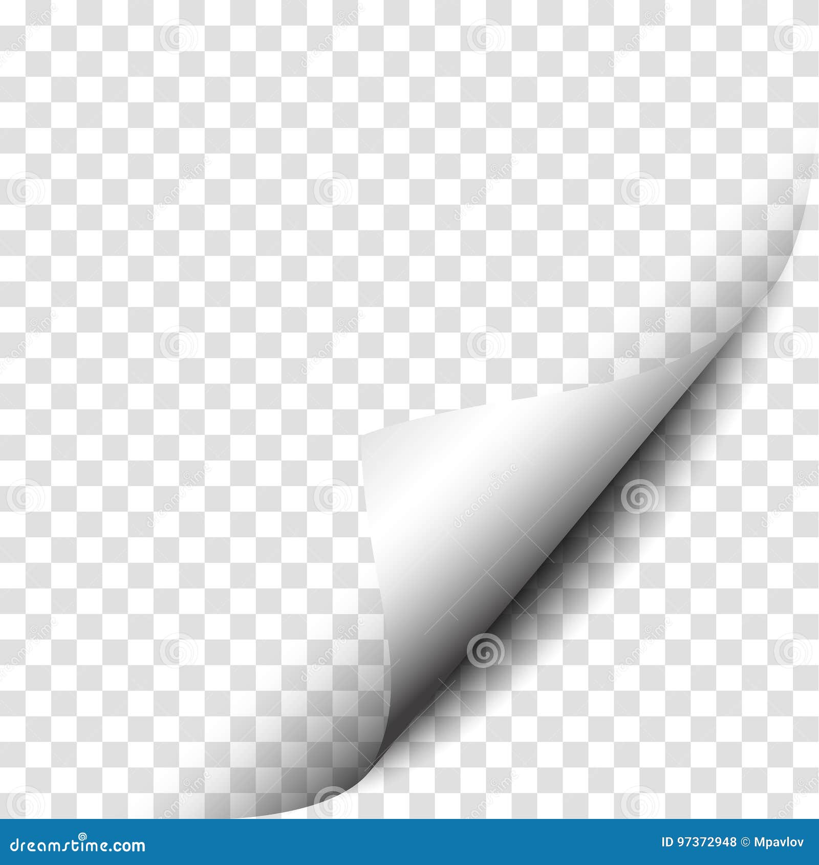 Page Curl Vector Illustration Stock Vector - Illustration of design ...