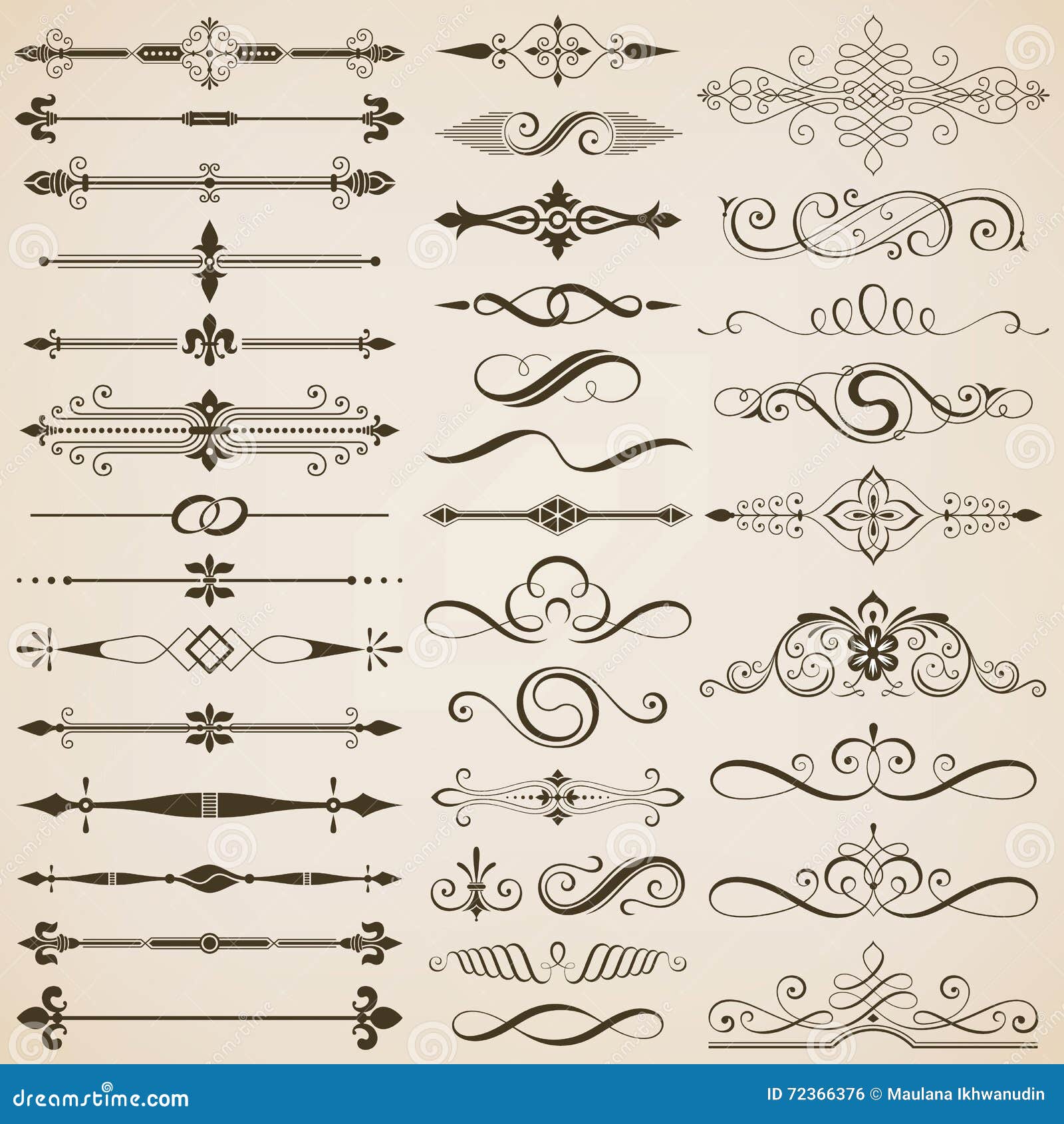 Page Divider With Transparent Shadows. Set Of Pages Separation Vector ...