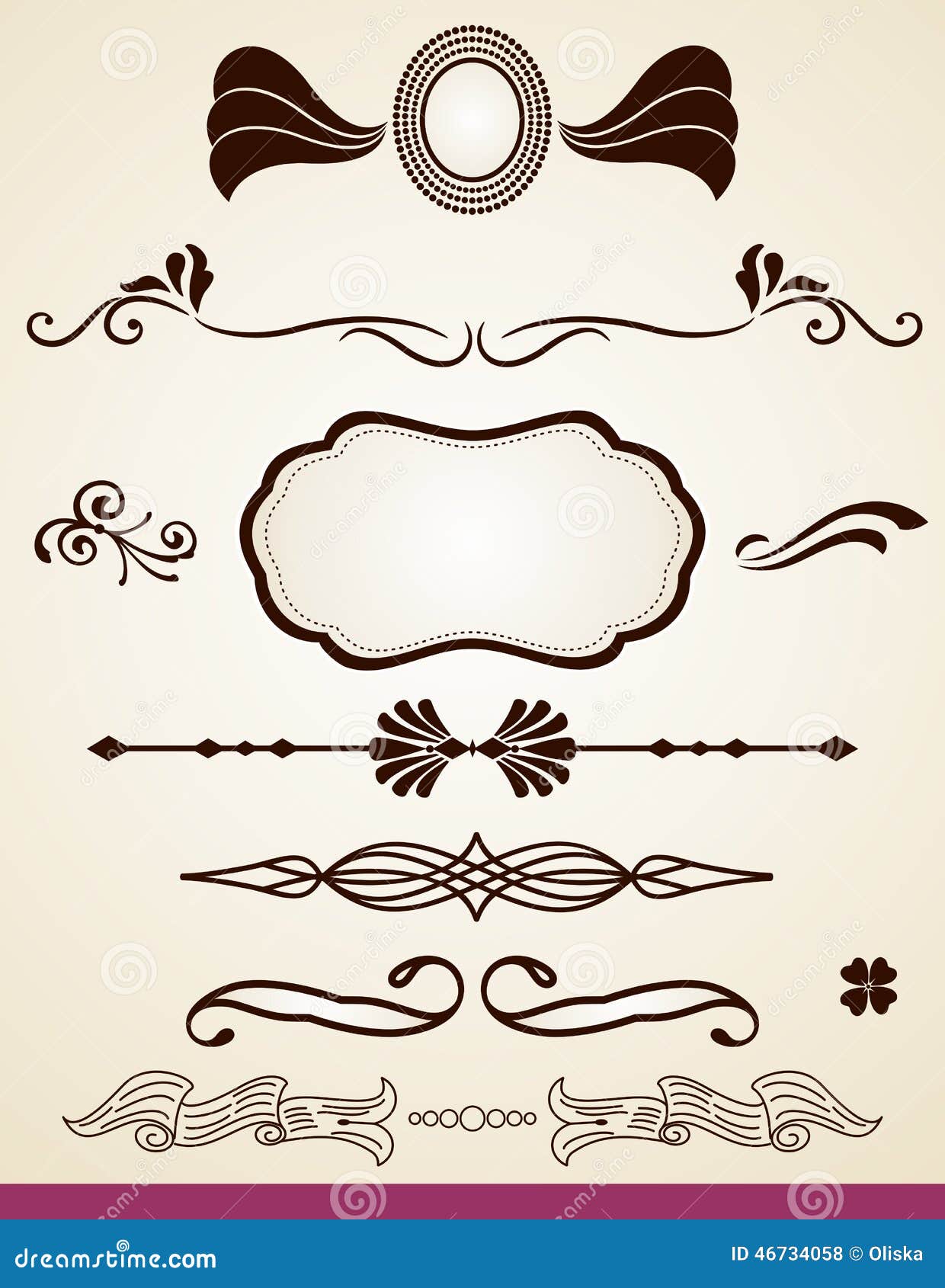 Page Dividers and Decorations Stock Vector - Illustration of dividers ... Page Dividers and Decorations Stock Vector - Illustration of dividers ...