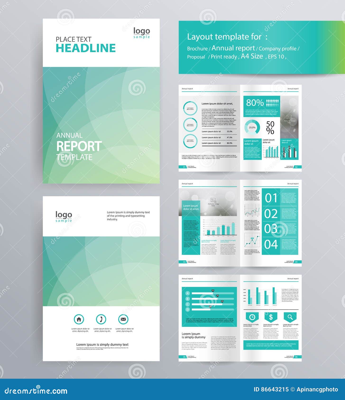 Page Layout for Company Profile, Annual Report, and Brochure Template ...