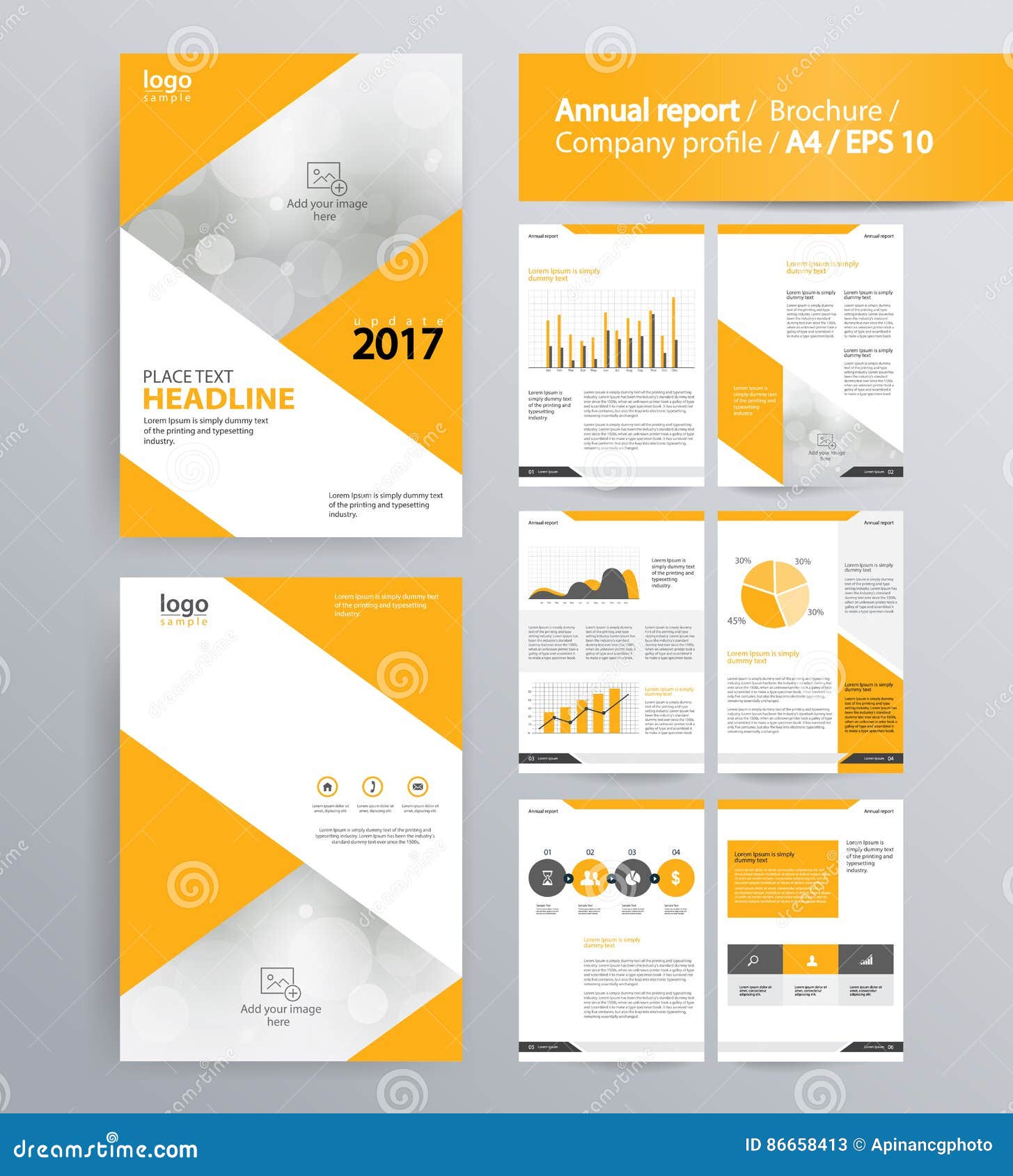 Page Layout for Company Profile, Annual Report, and Brochure Template ...