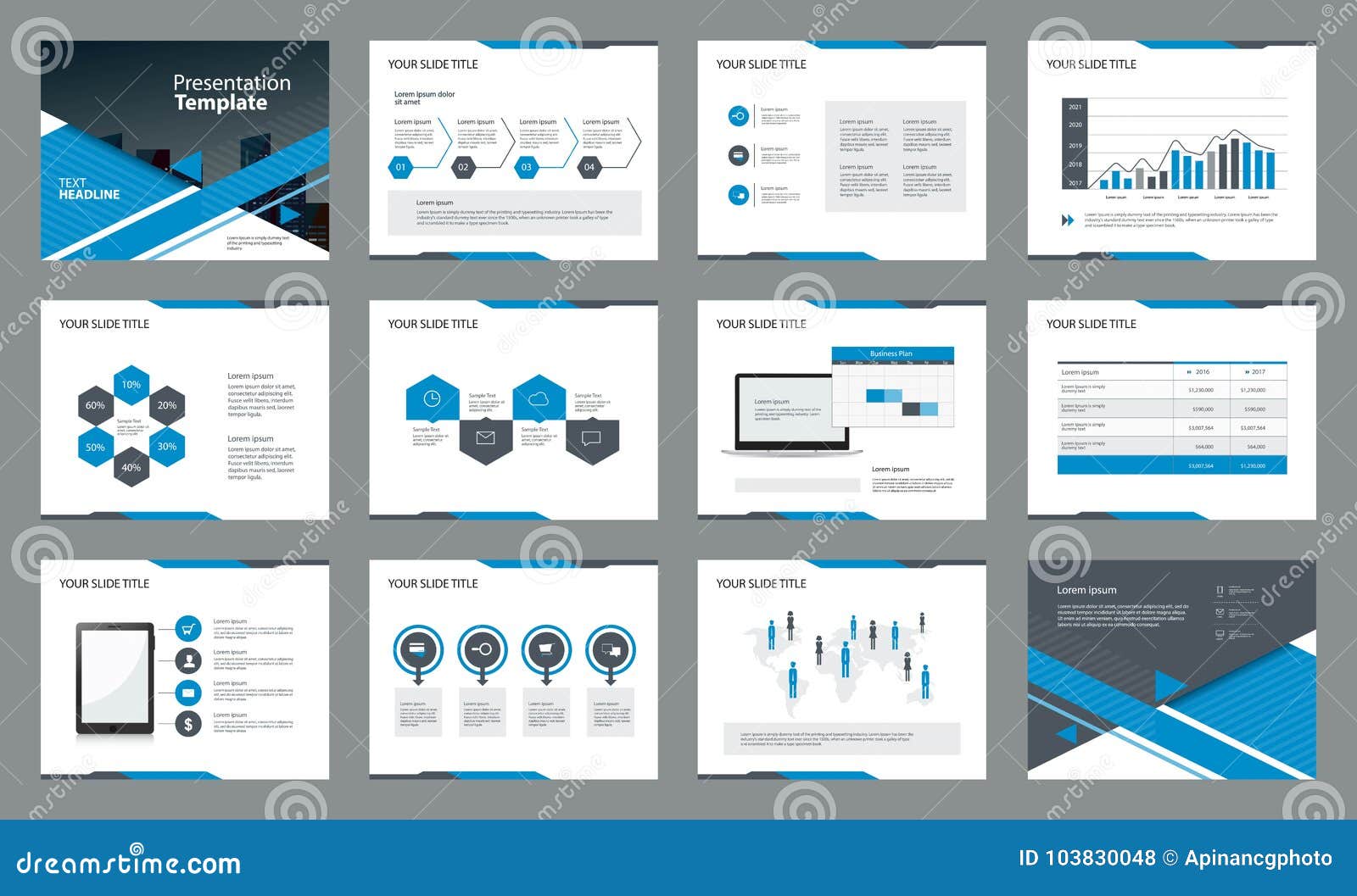 Page Layout Design with Info Graphic Element Template for Presentation ...