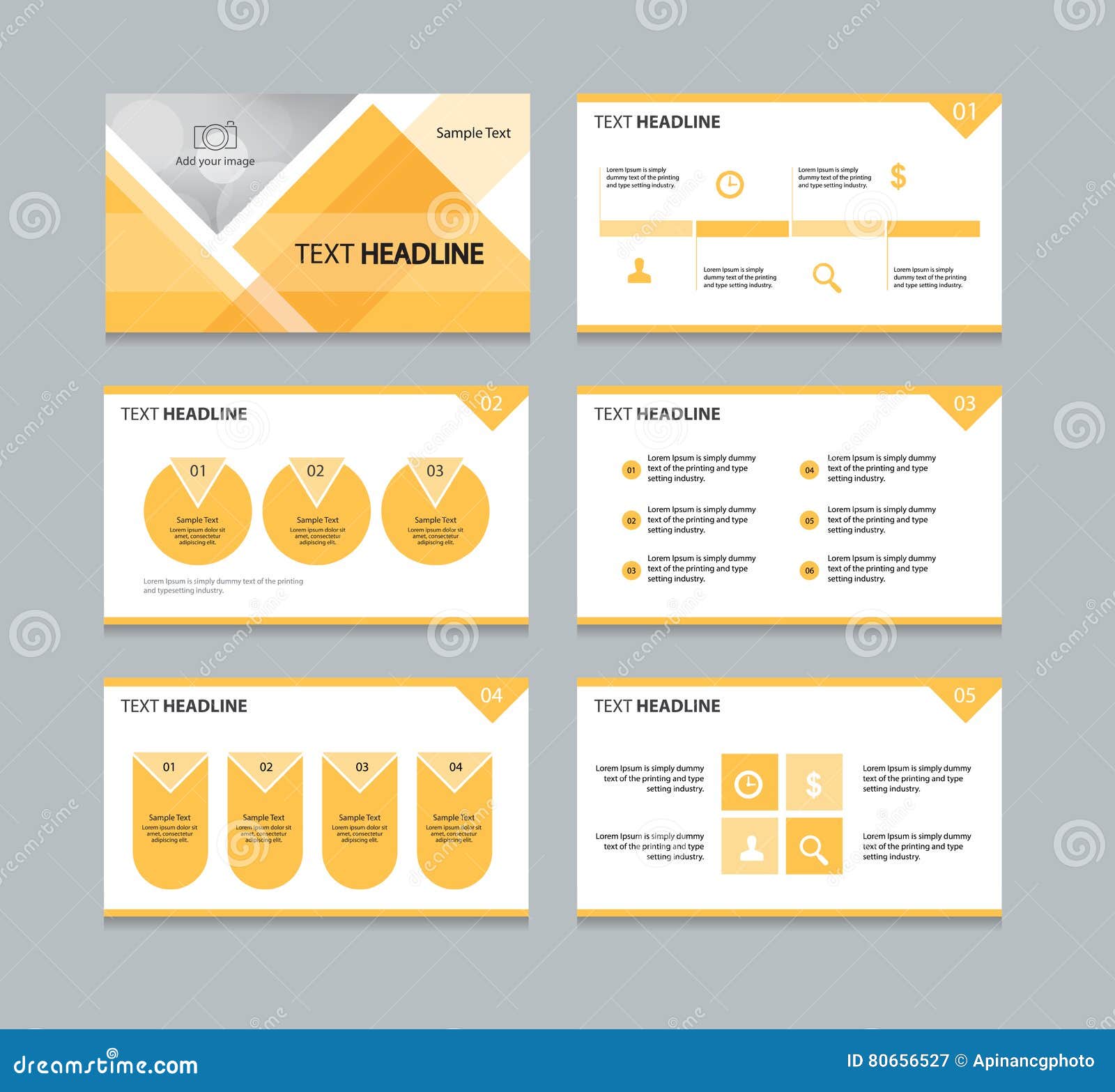 Page Layout Design for Presentation Stock Vector - Illustration of ...