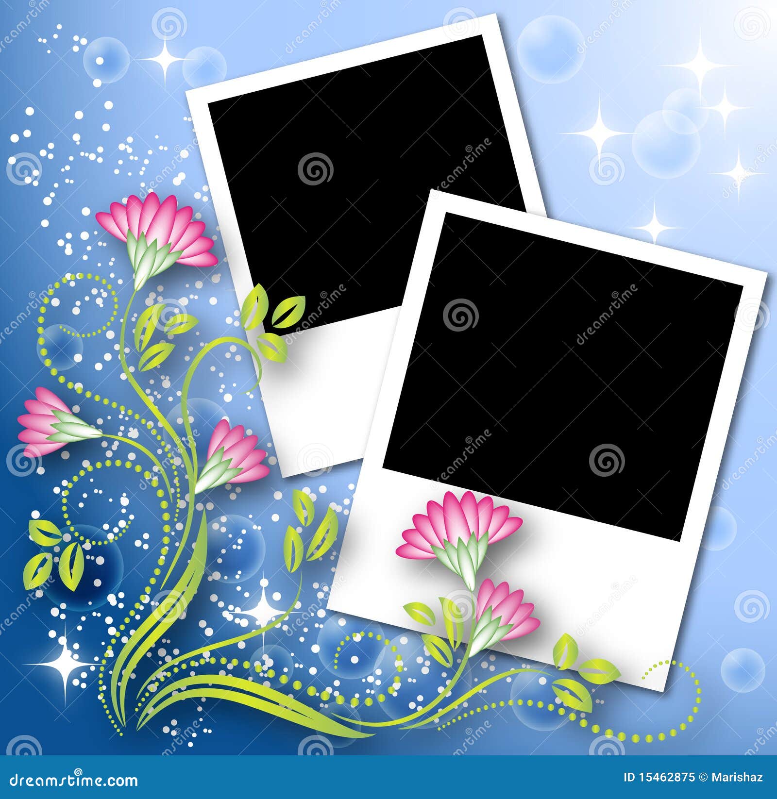 Page layout photo album stock vector. Illustration of halftone - 15462875
