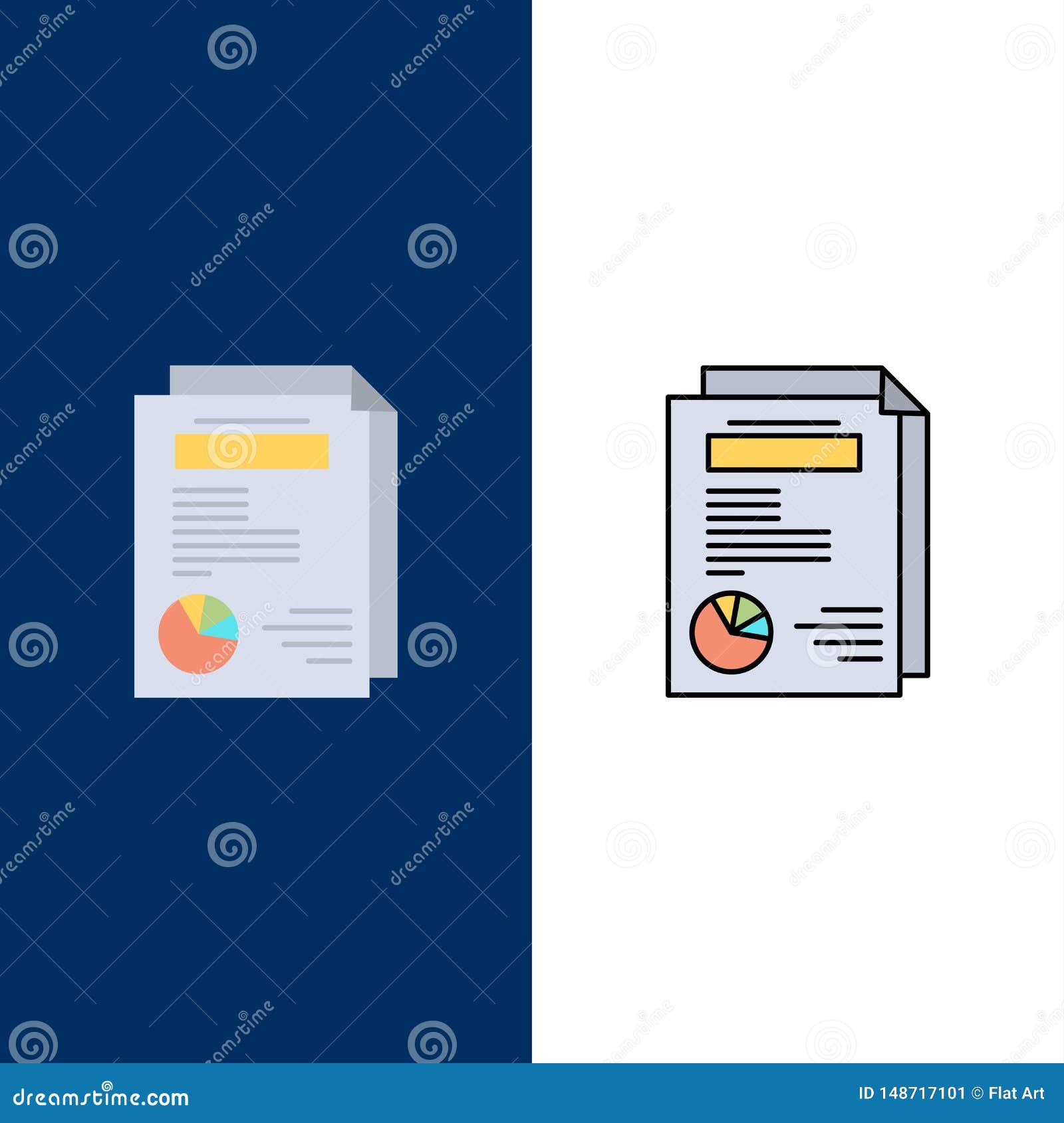 Page, Layout, Report, Presentation Icons. Flat and Line Filled Icon Set ...