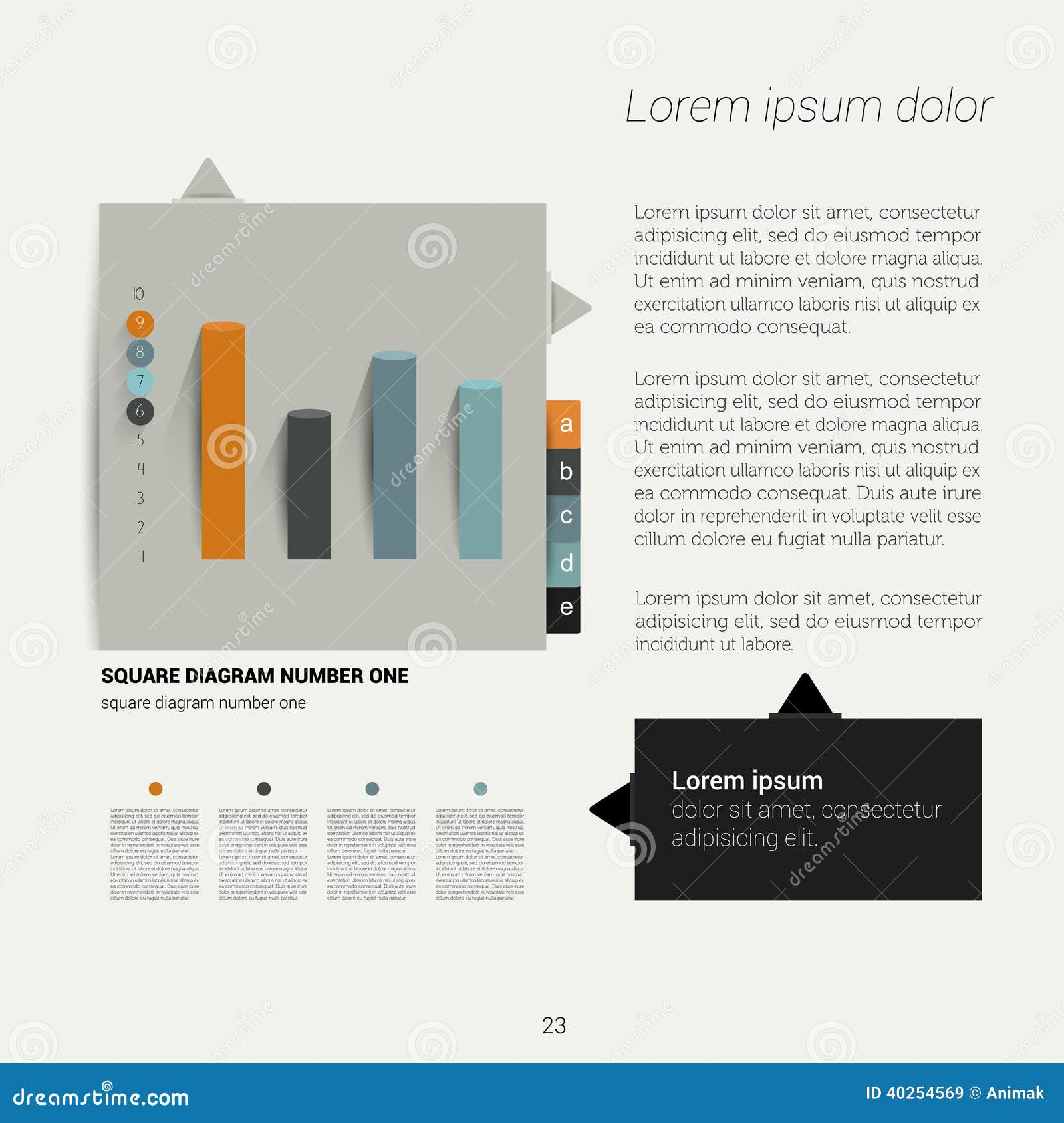 Page layout template. stock vector. Illustration of abstract - 40254569