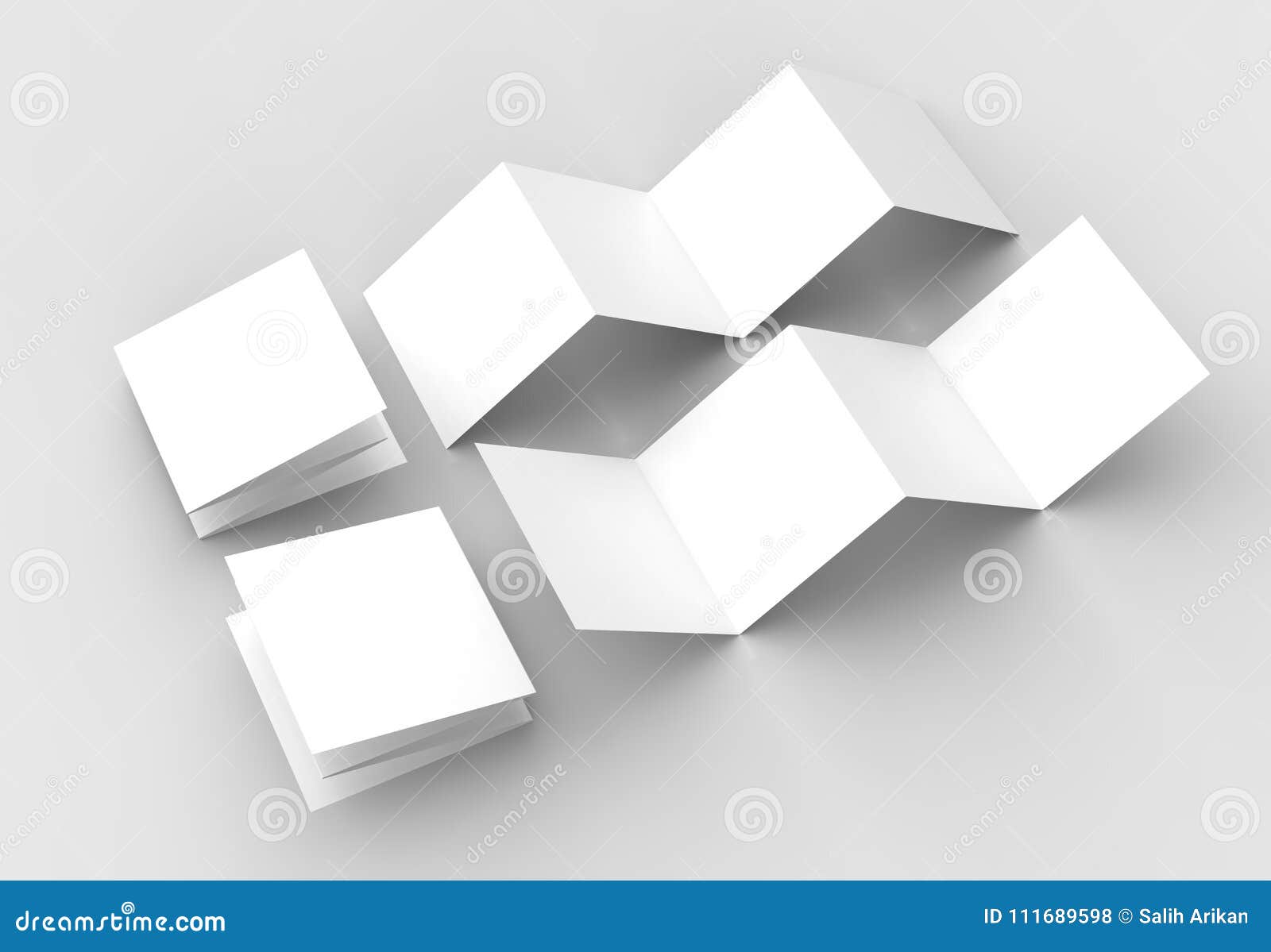 8 Page Leaflet, 4 Panel Accordion Fold Square Brochure Mock Up I Stock ... 8 Page Leaflet, 4 Panel Accordion Fold Square Brochure Mock Up I Stock ...