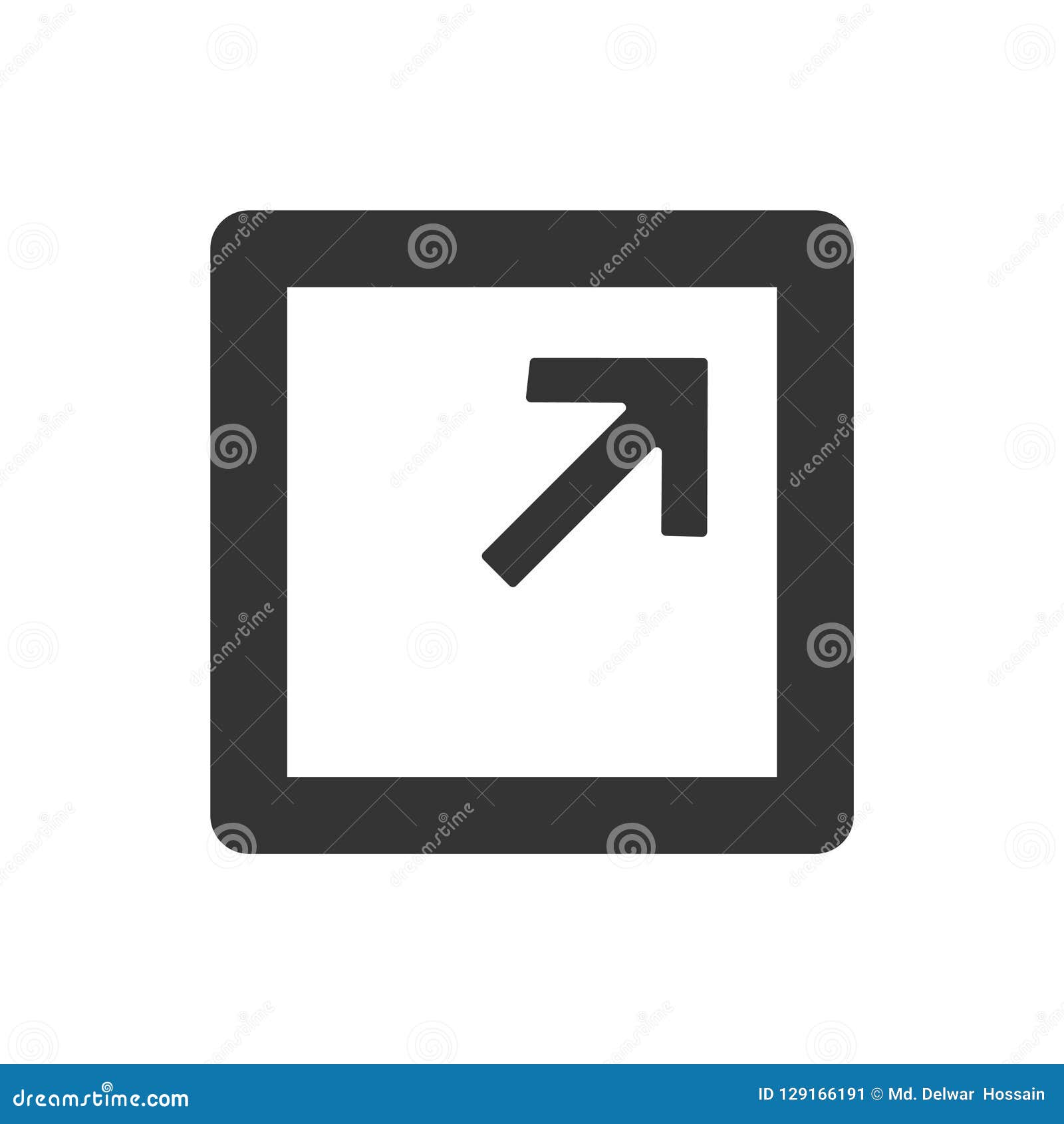 Page maximize icon stock vector. Illustration of symbol - 129166191