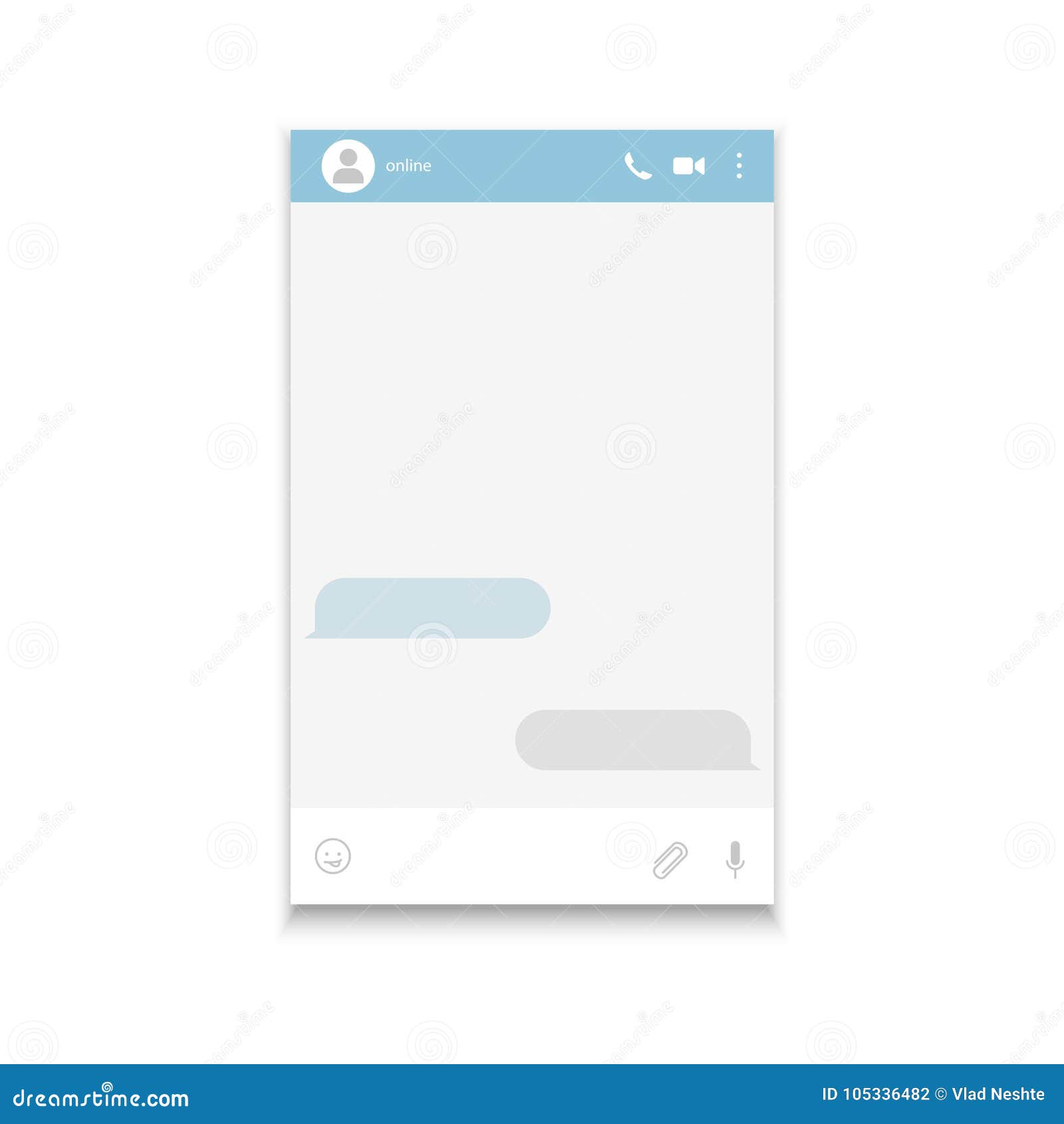 The Page of the Messenger Page. a Template of the Instant Messenger ...