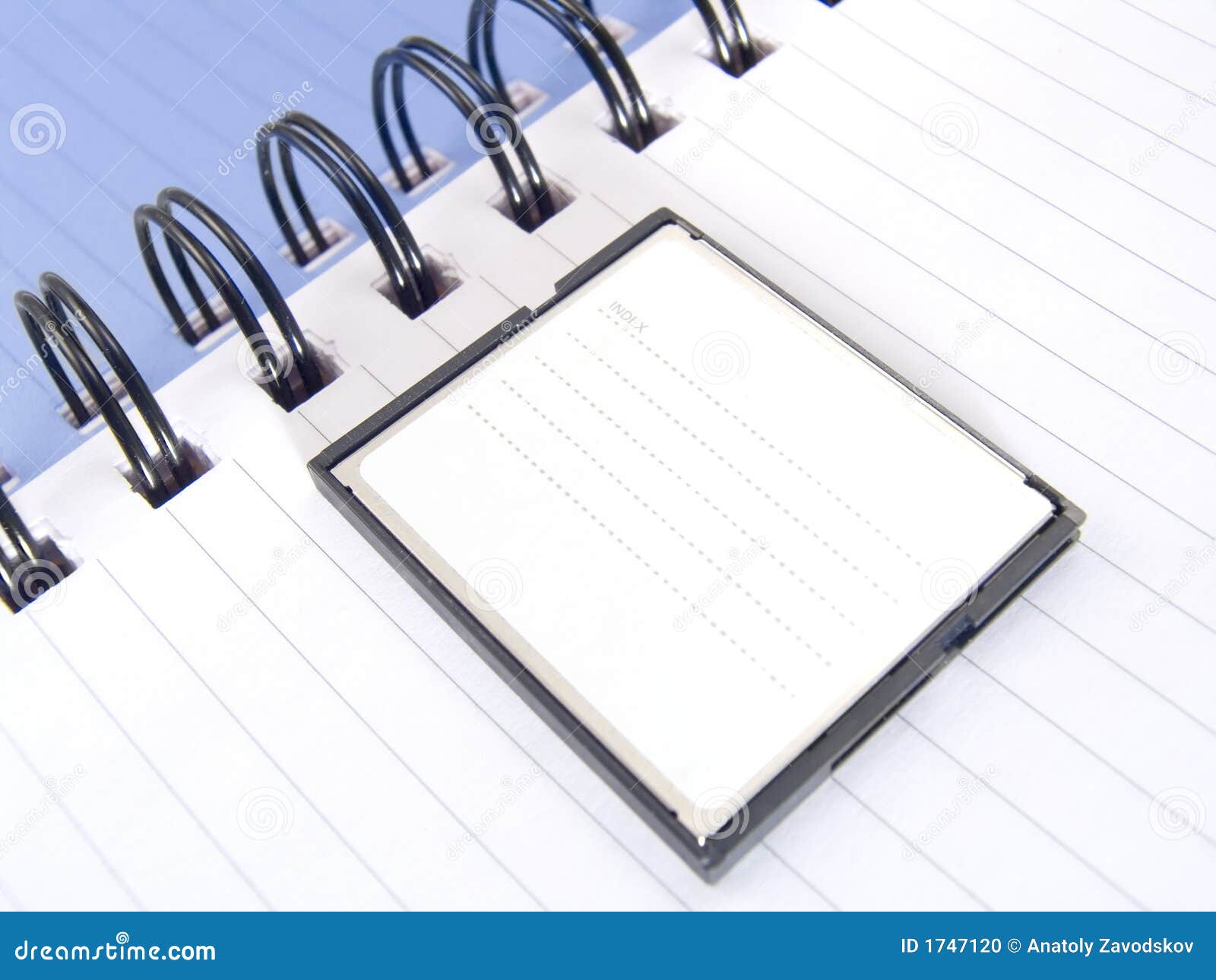 Page of a Notebook with Compactflash for Storage of the Information on ...