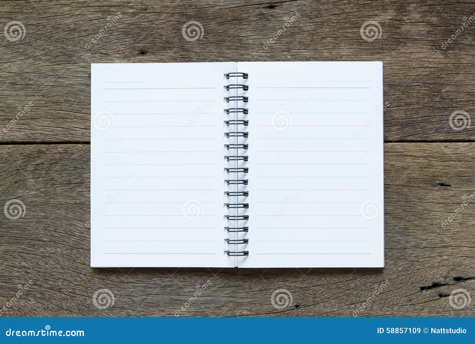 Page of notebook stock image. Image of memory, open, notepad - 58857109