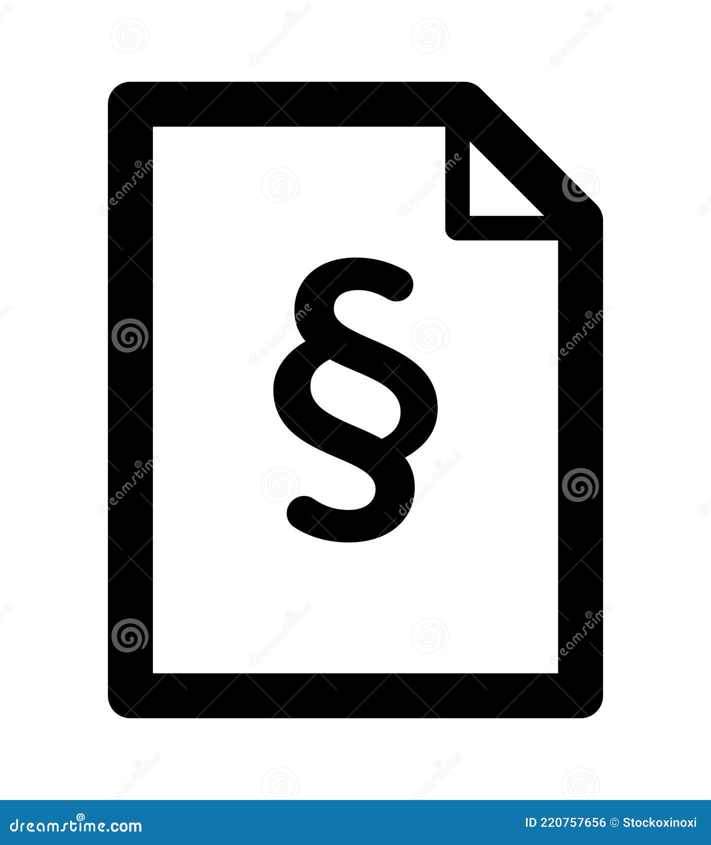 Page Paper with Law Paragraph Symbol Vector Icon Stock Vector ...