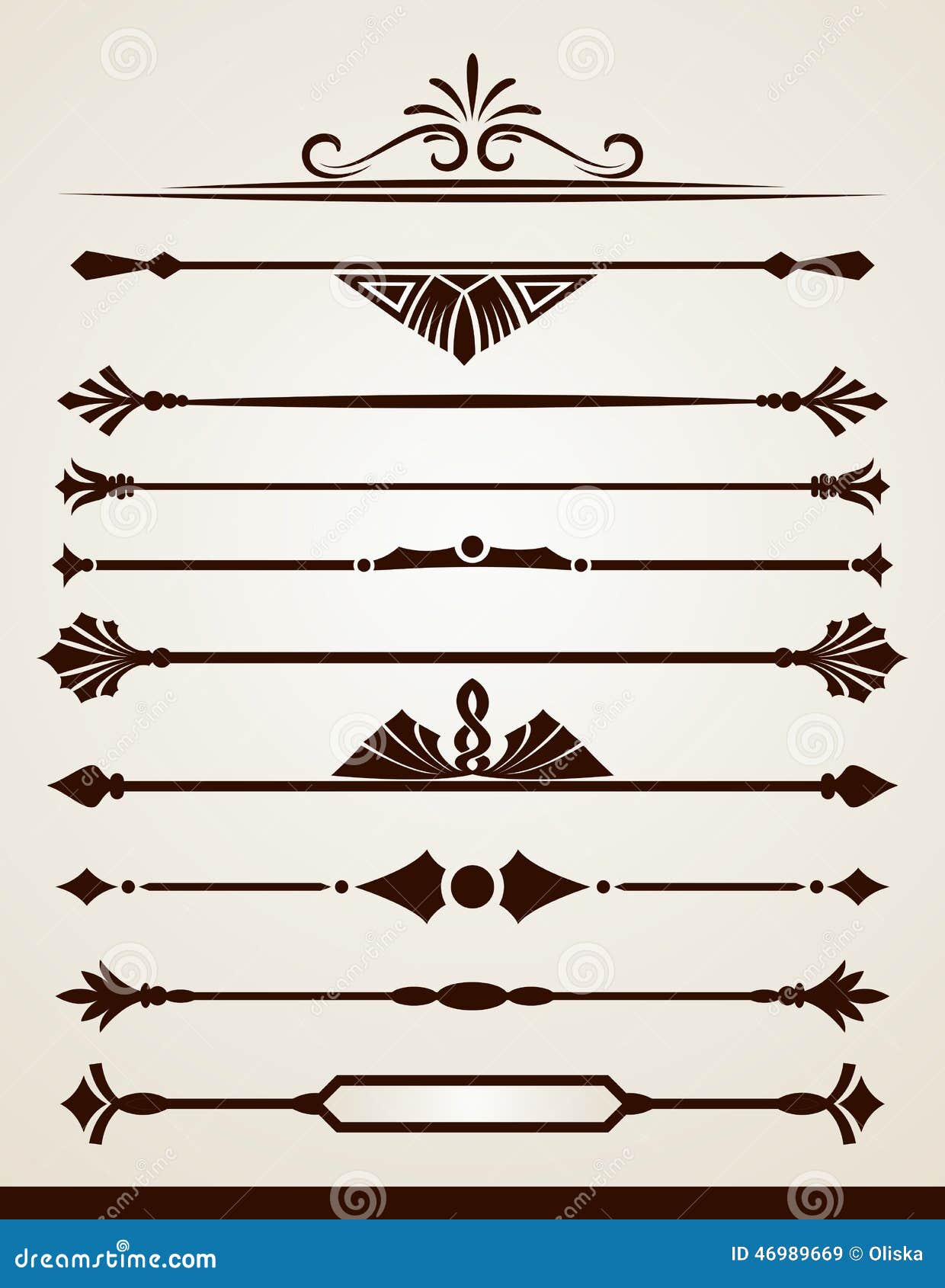 Page and Paragraph Dividers Stock Vector - Illustration of text ...