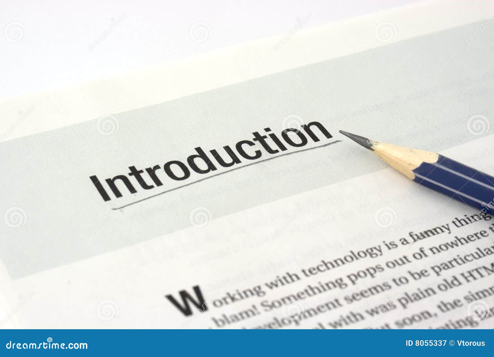 Page and pencil stock image. Image of english, business - 8055337