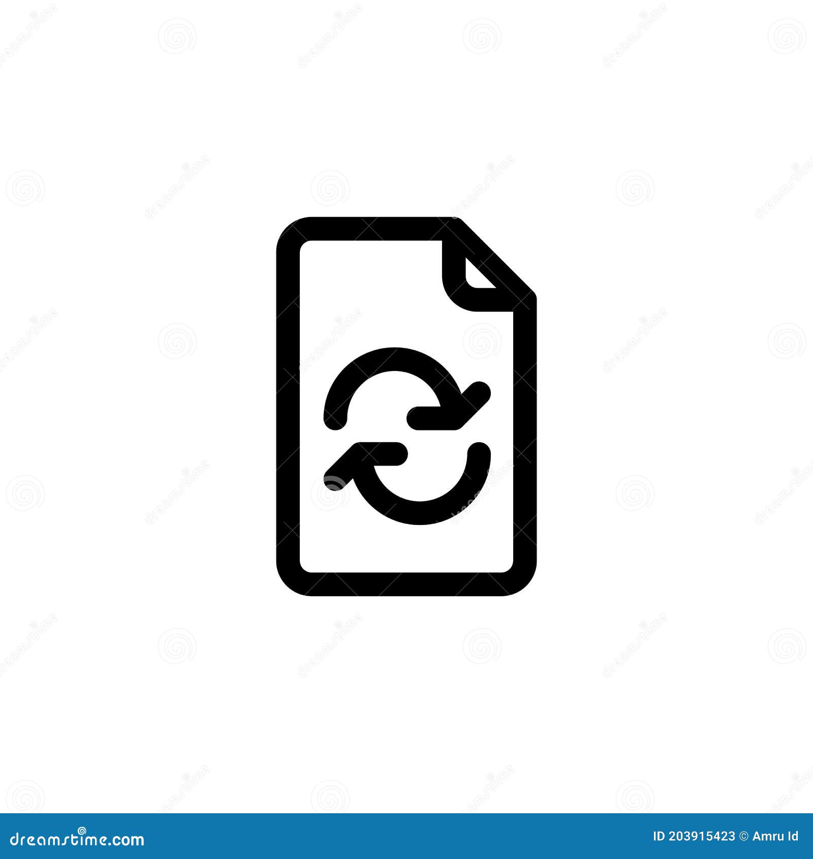 Page Refresh UI Outline Style Icon, Logo, Vector Stock Vector ...