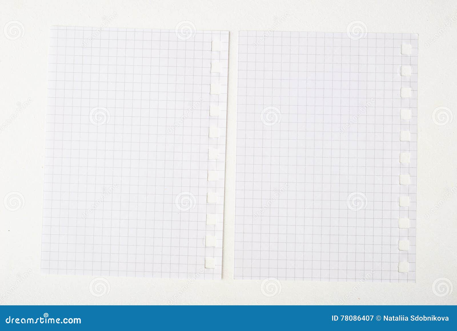 Page Ripped Off from the Notebook Stock Image - Image of record, memo ...