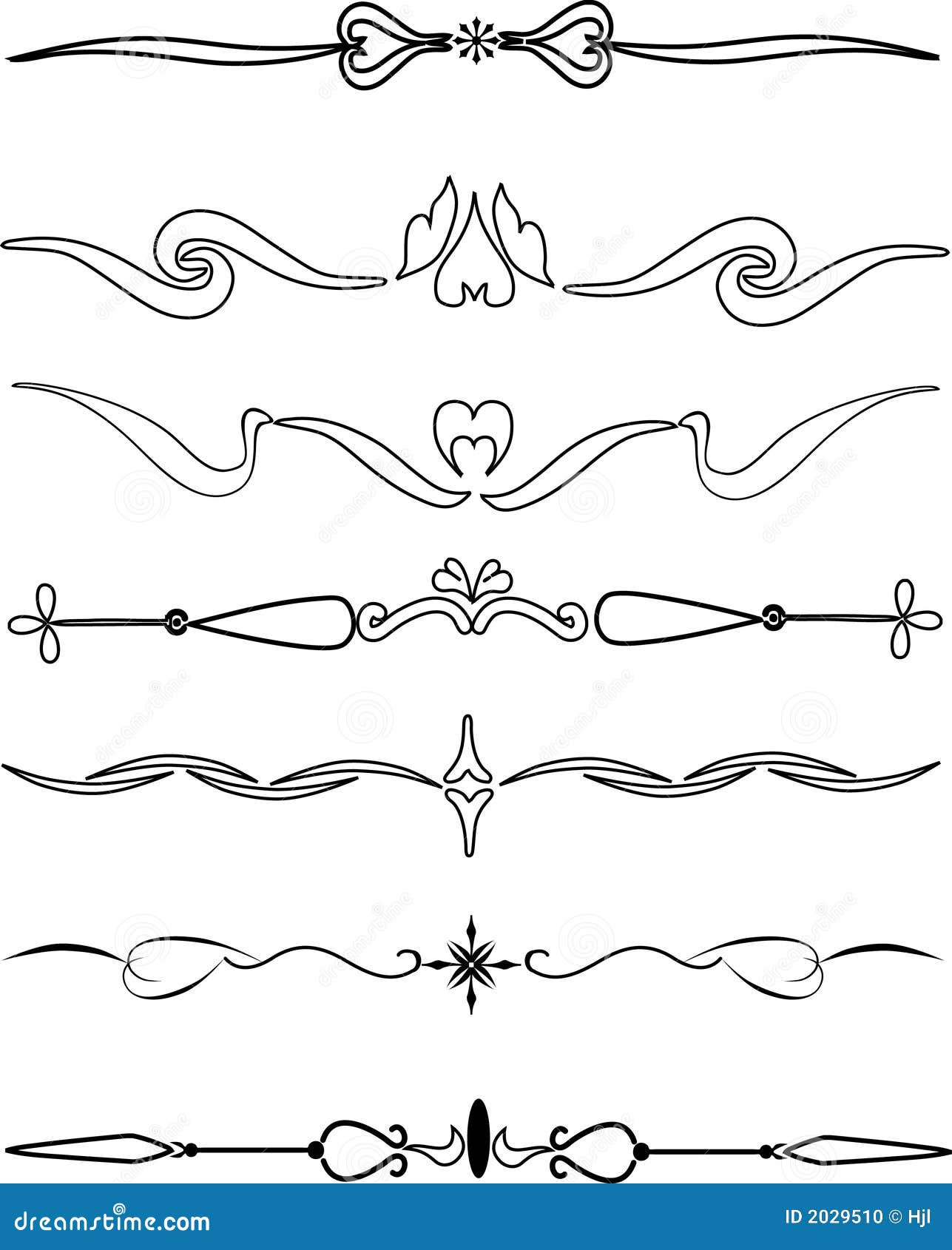 Page rulers stock vector. Illustration of accent, victorian - 2029510