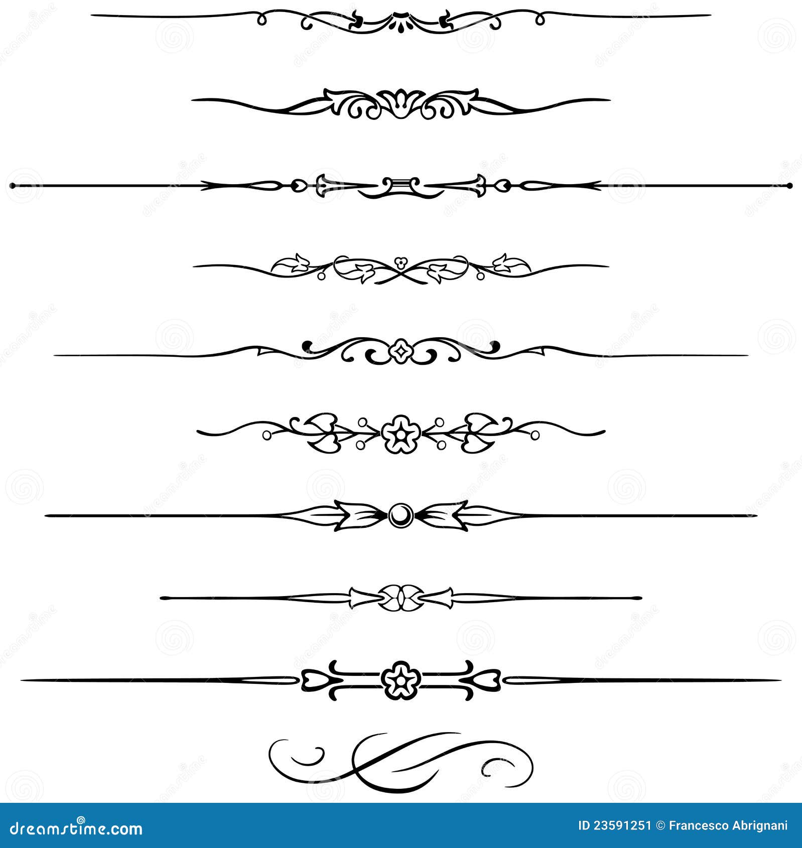 Page rules 6 stock vector. Illustration of scroll, design - 23591251