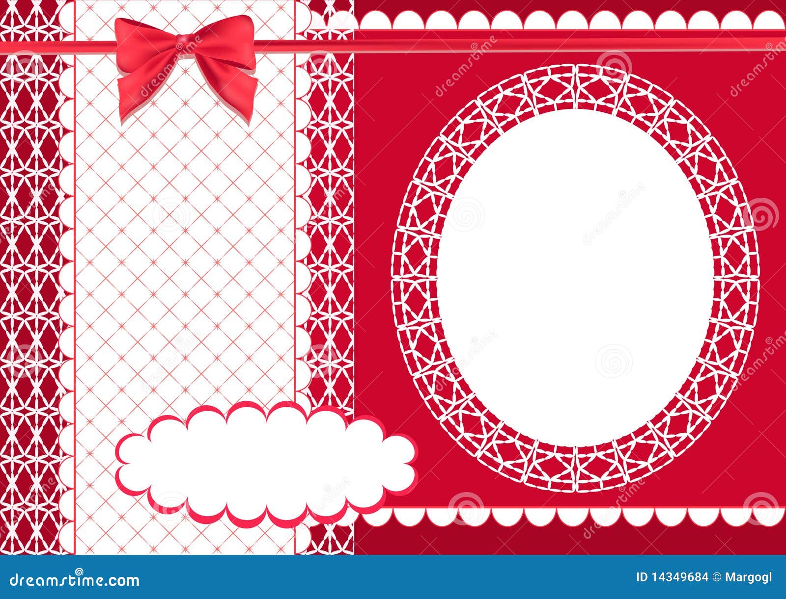 Page for scrapbook. Red. stock vector. Illustration of fringe - 14349684