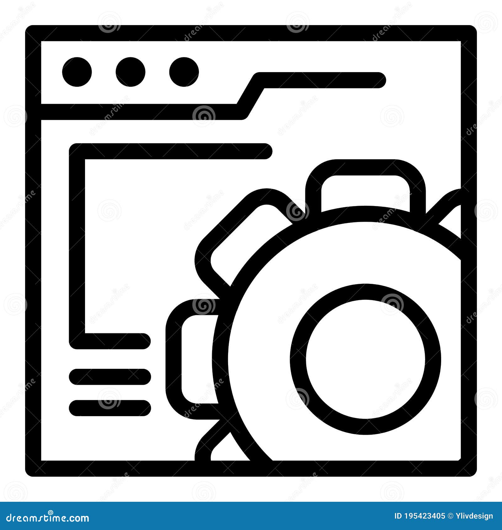 Page Setting Icon, Outline Style Stock Vector - Illustration of design ...