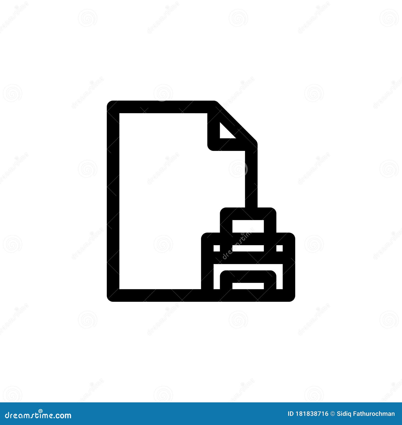 Page Settings Icon stock vector. Illustration of portfolio - 181838716