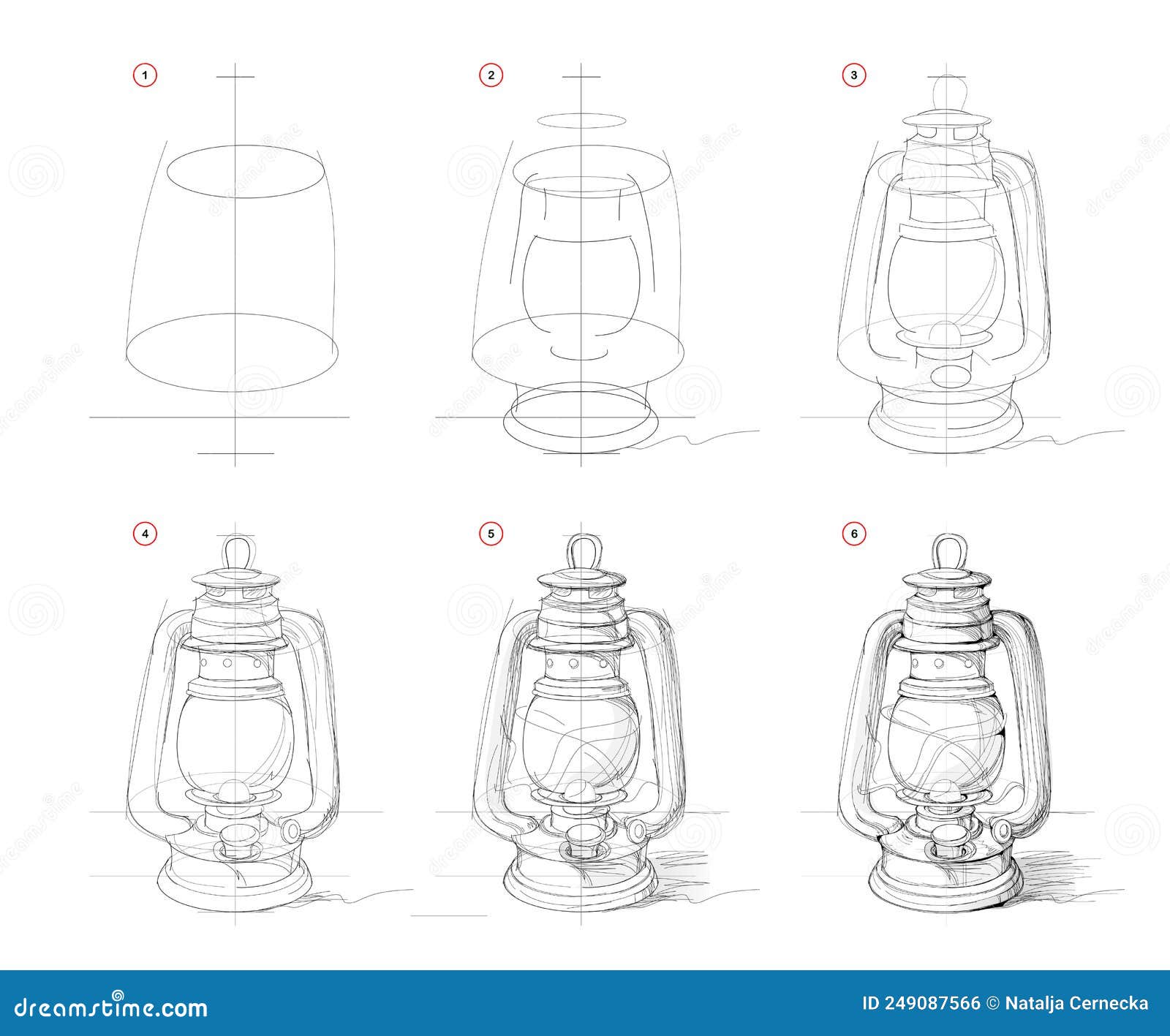 Page Shows How To Learn To Draw Sketch of Old Kerosene Lamp. Creation ... Page Shows How To Learn To Draw Sketch of Old Kerosene Lamp. Creation ...