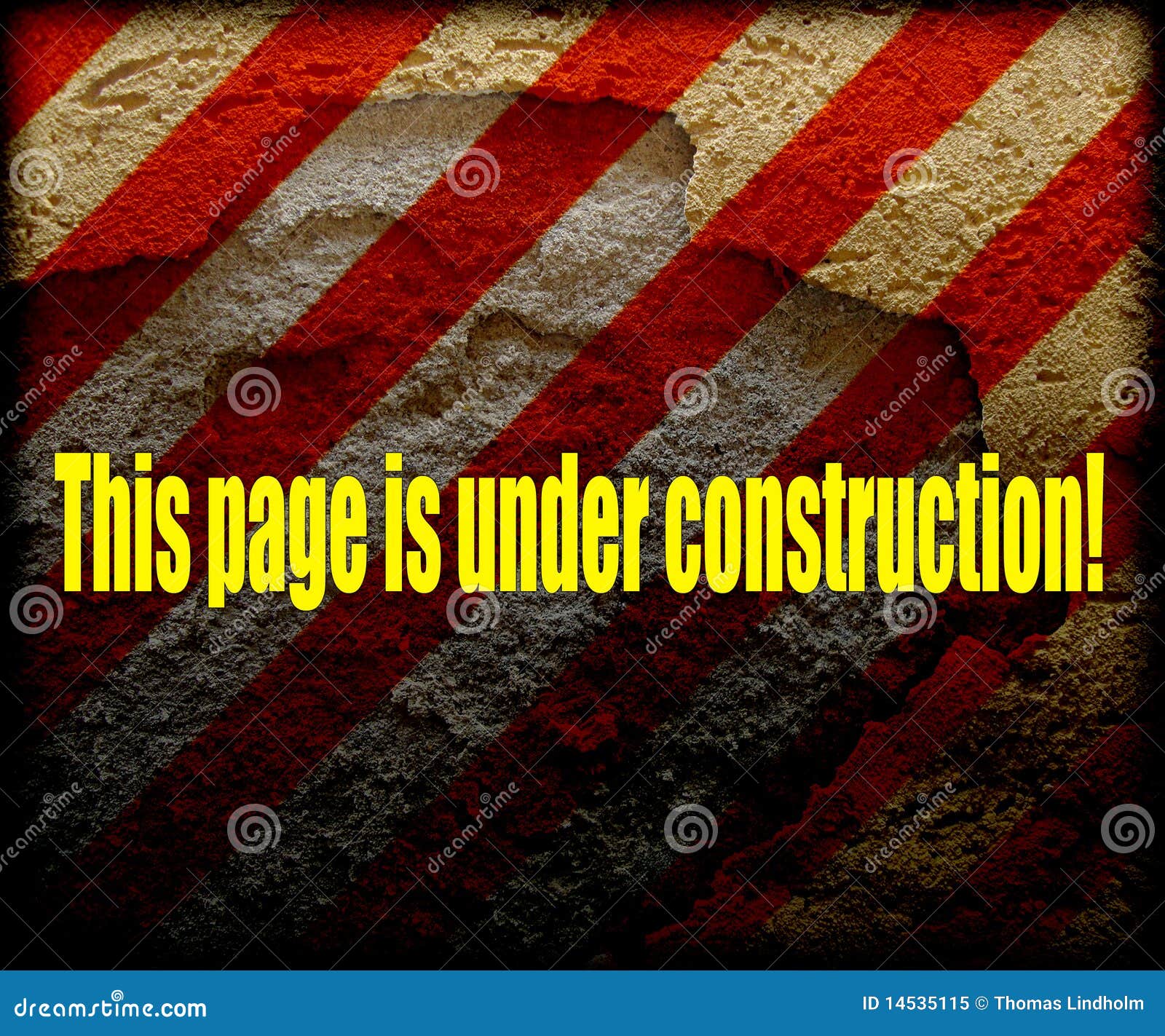 This Page is Under Construction! Stock Illustration - Illustration of ...