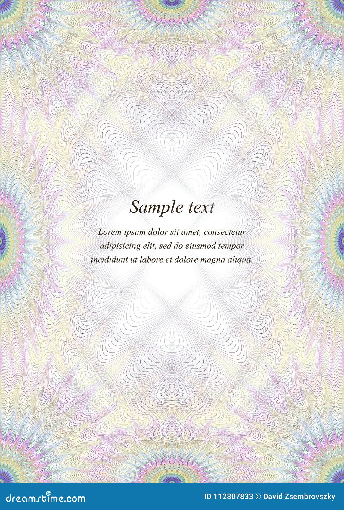 Page Watermark Design Template Stock Vector - Illustration of page ...