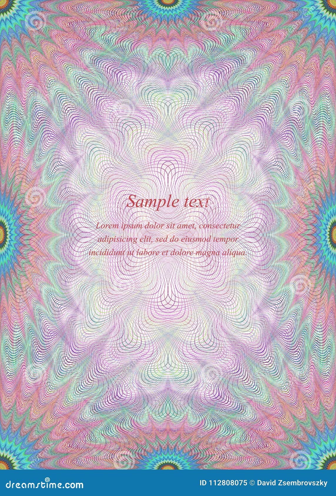 Page Watermark Design Template Stock Vector - Illustration of brochure ...