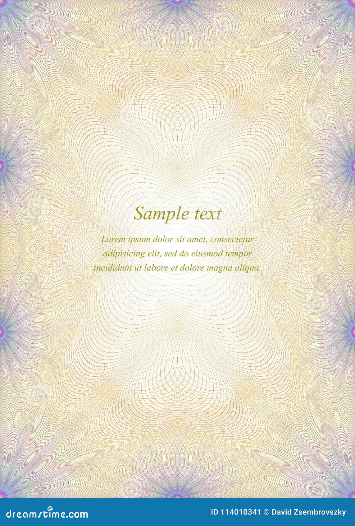 Page Watermark Design Template Stock Vector - Illustration of element ...