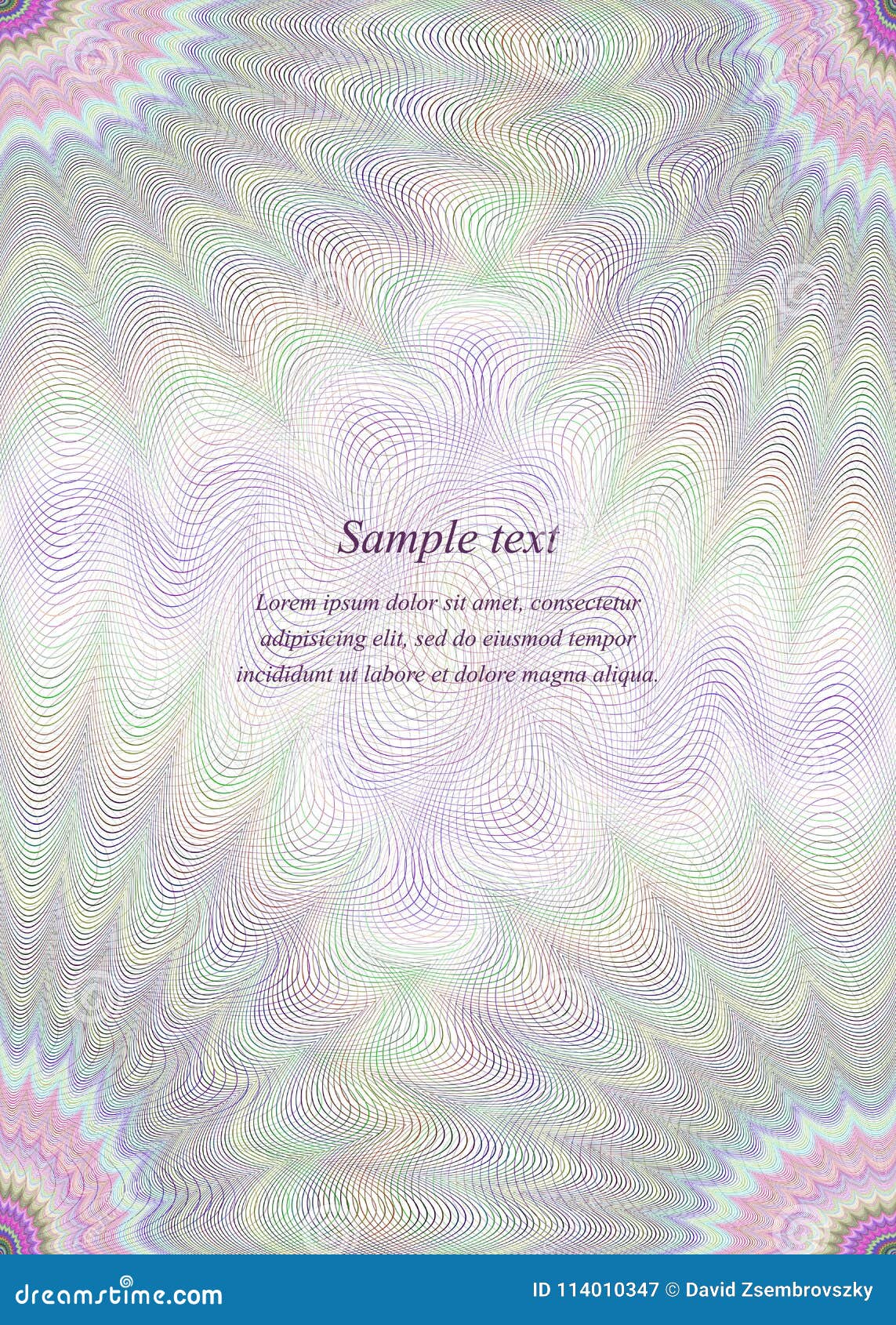 Page Watermark Design Template Stock Vector - Illustration of ...