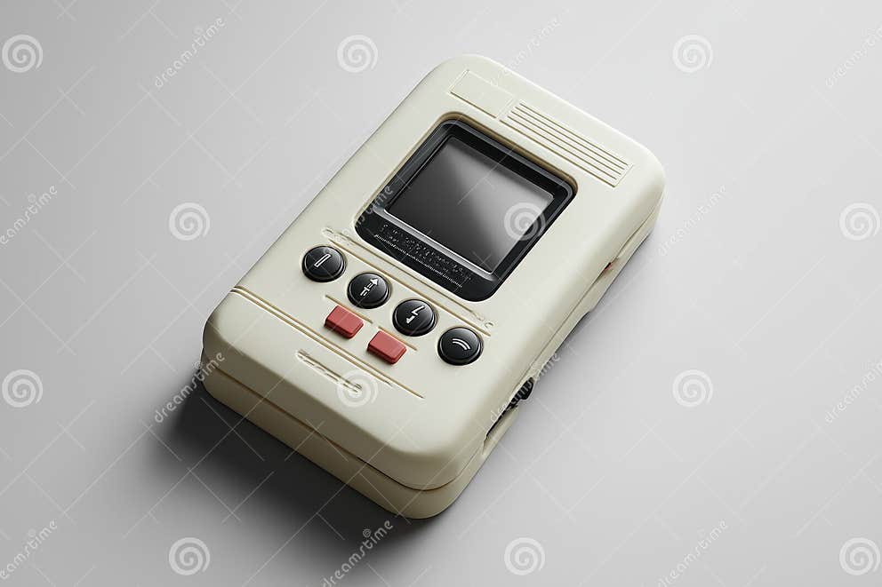 Pager, Beeper Mockup on White Background Stock Image - Image of plastic ...