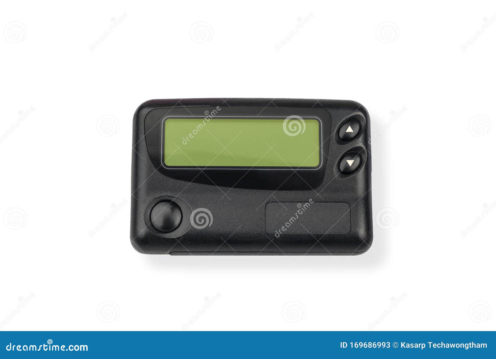 One Old Pager Or One Beeper Isolated On White Background. Stock Image ...