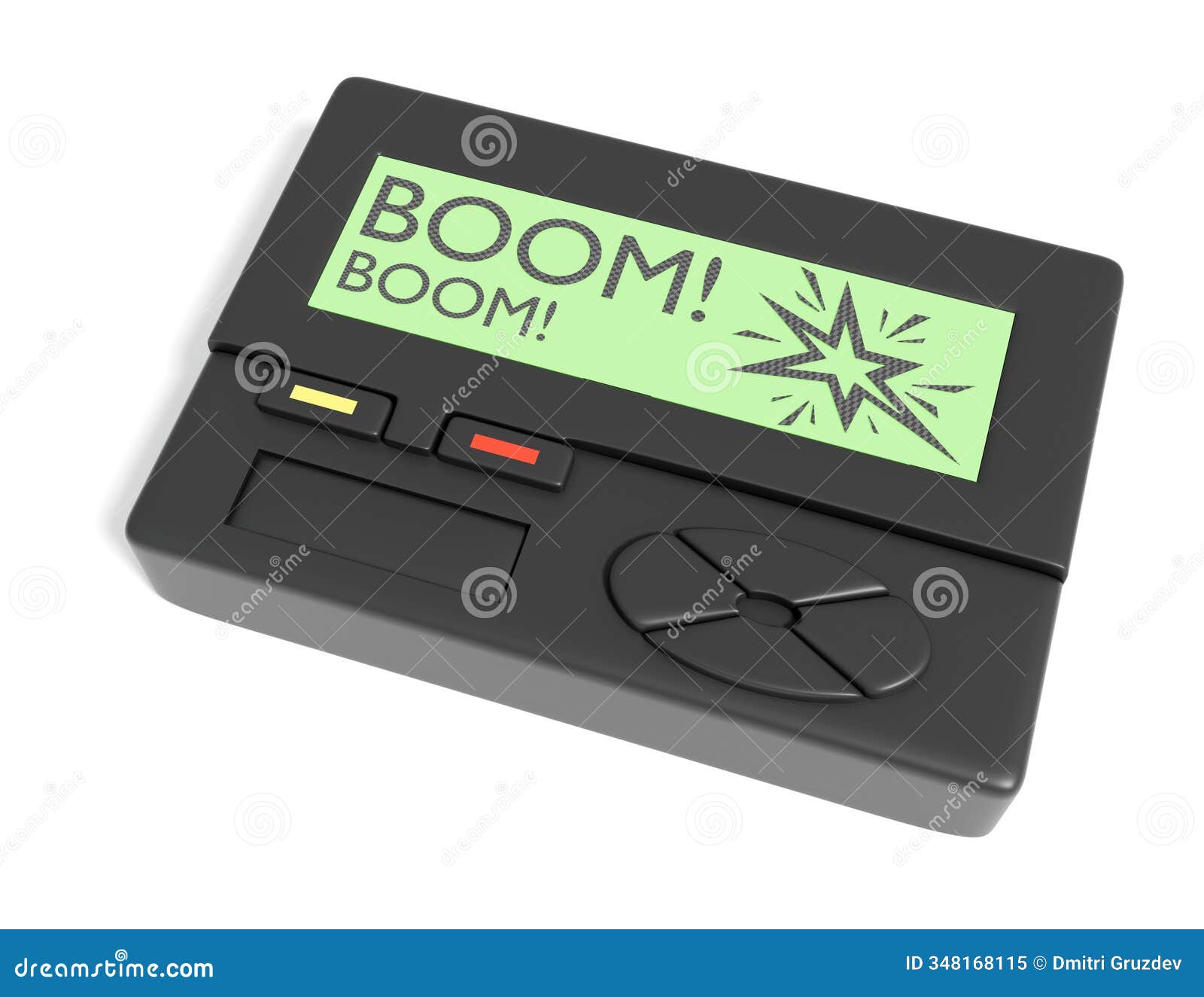 Explosion Of Pager Filled With Explosives. Danger. Fire And Ignition Of ...