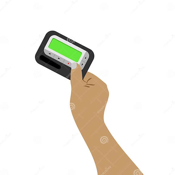 Pager . Retro Telecommunication Device from 90s Stock Vector ...