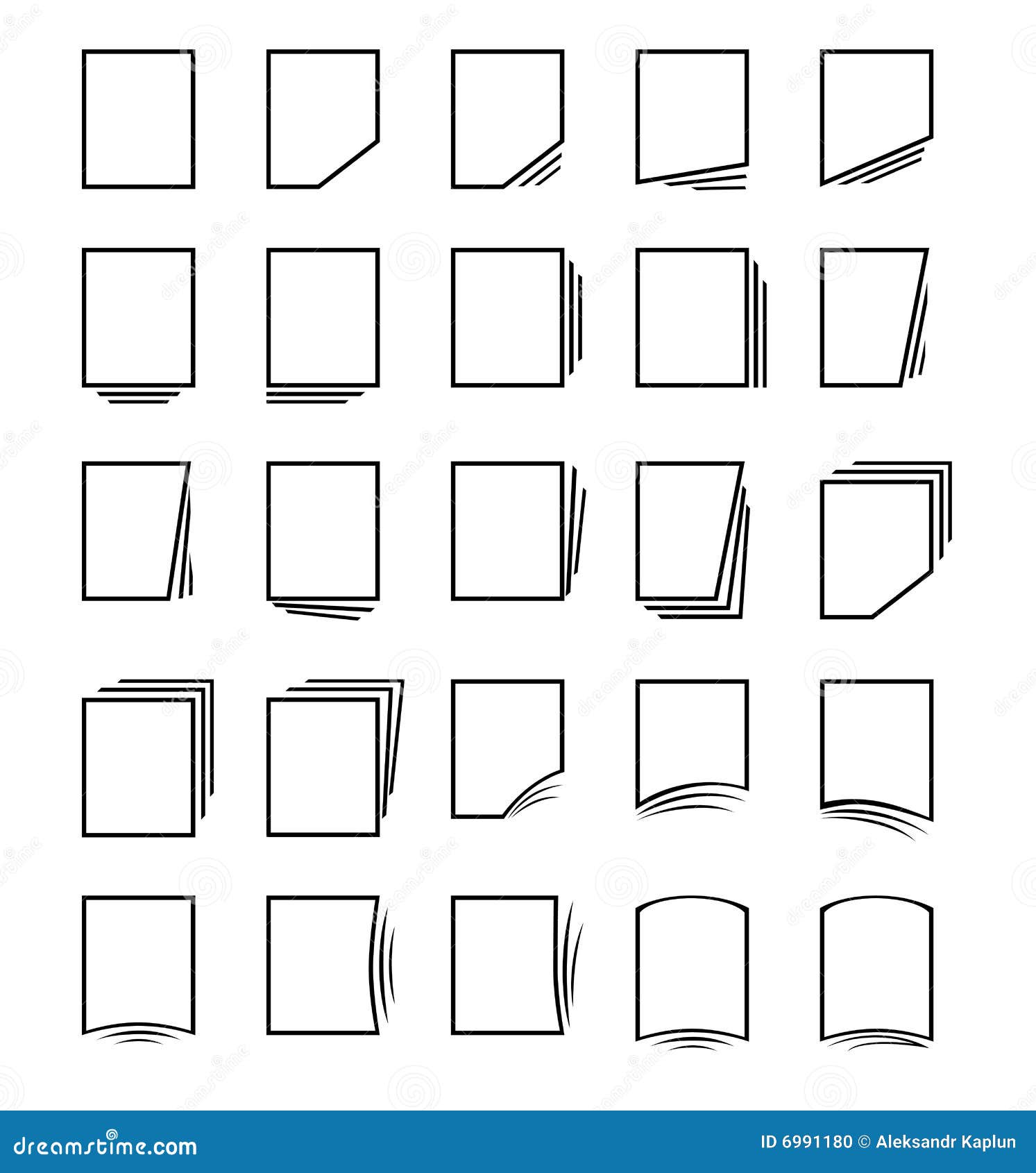 Pages stock vector. Illustration of board, book, contour - 6991180