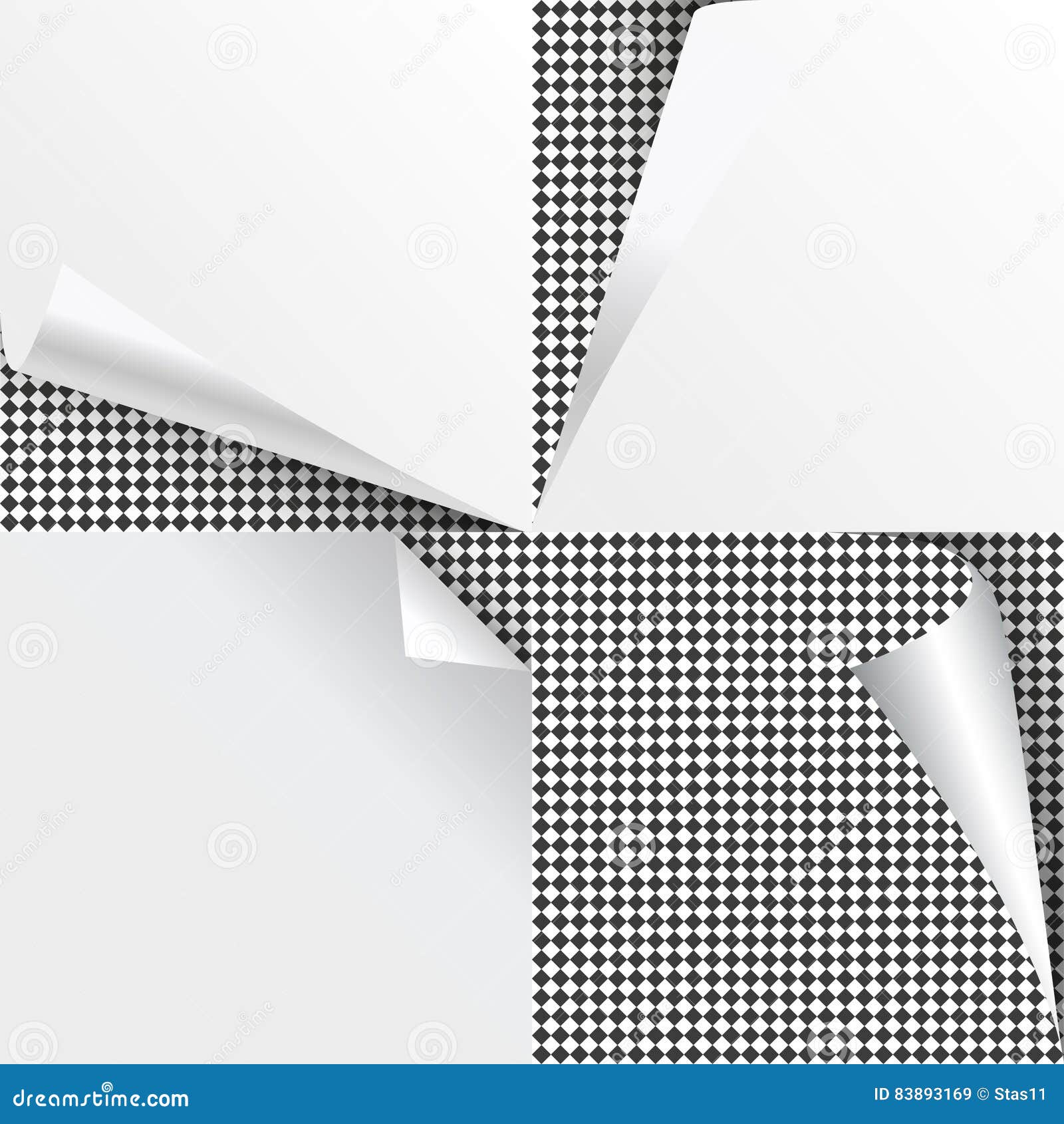 Pages Curl Set Stylish Illustration. Vector Design Stock Vector ...