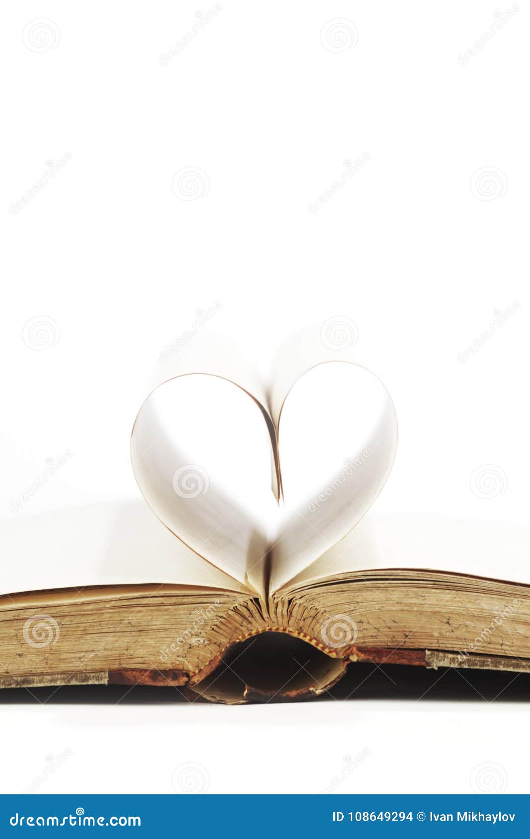 Pages in heart shape stock photo. Image of background - 108649294