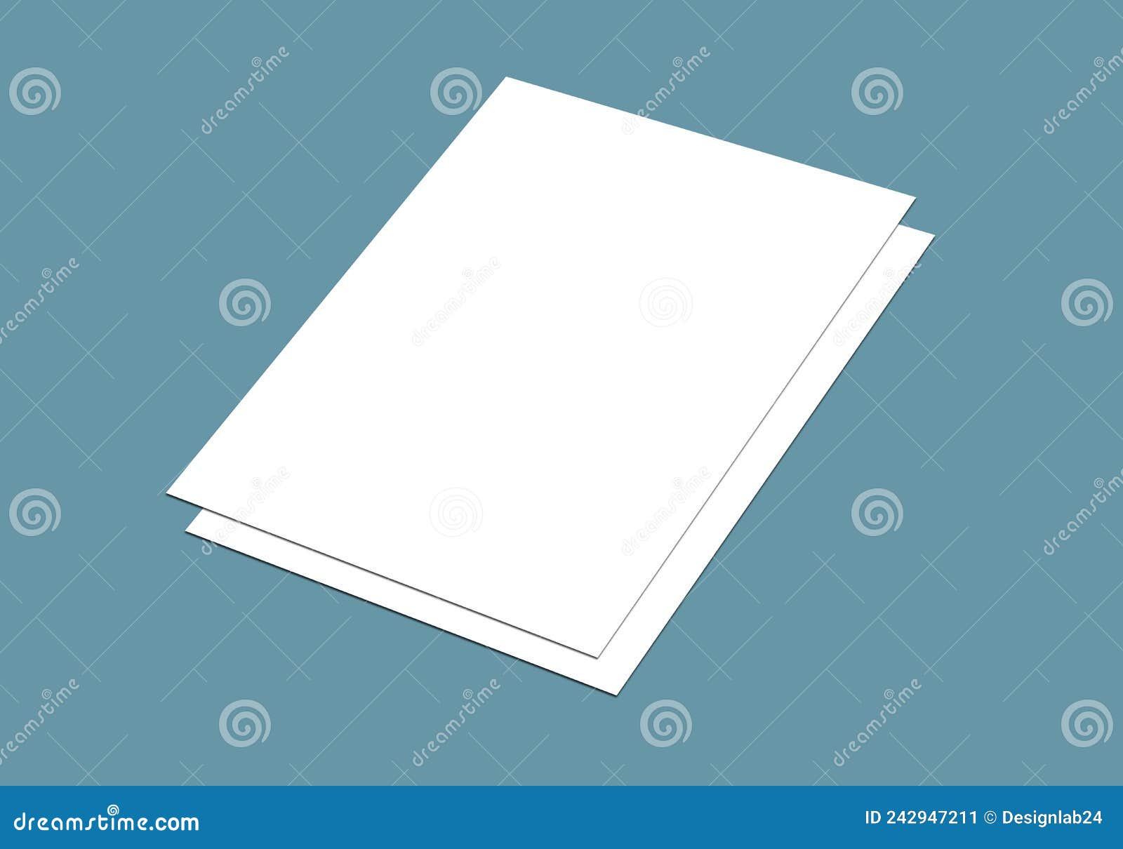 A4 Pages Mockup Photo, Three A4 Page 3d Design Royalty-Free Stock Image ...