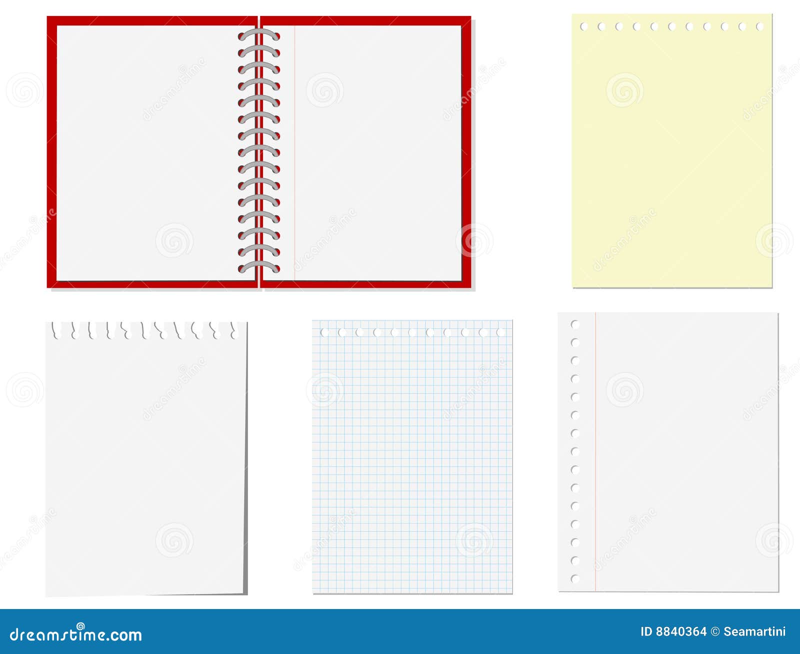 Pages of notebook stock vector. Illustration of texture - 8840364