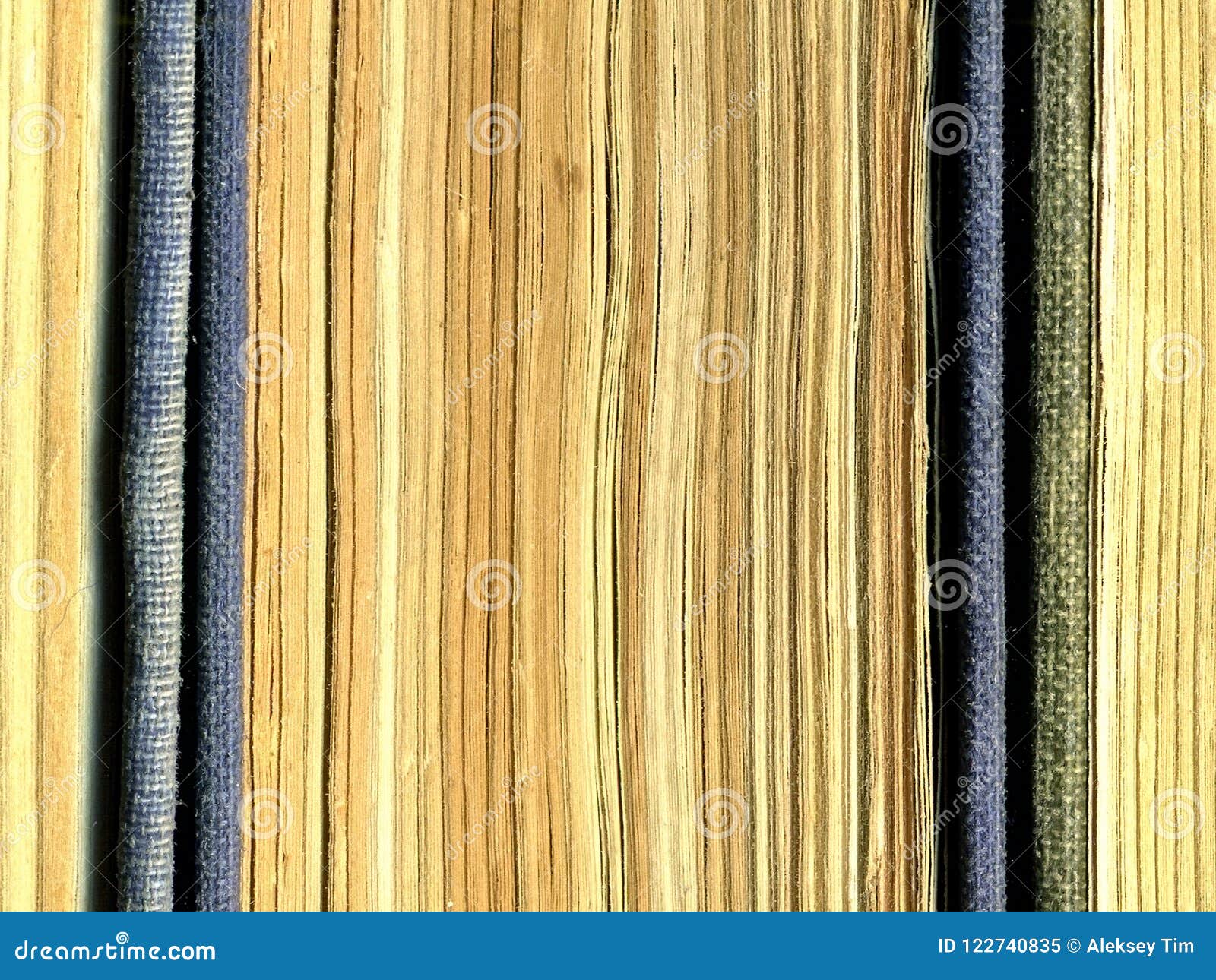 Pages of an Old Yellowed Book Stock Image - Image of book, library ...