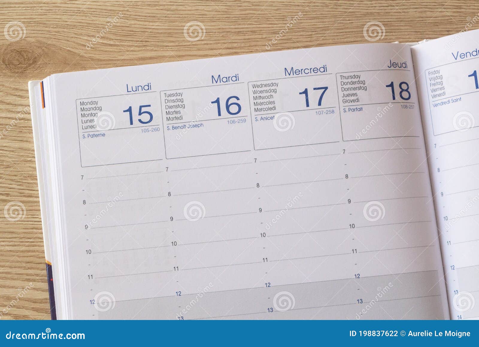 Pages of an open diary stock photo. Image of paper, open - 198837622