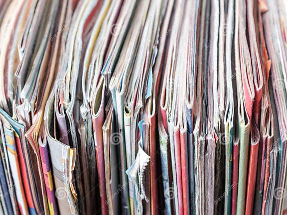 Pages in stack magazines stock image. Image of novel - 116101425