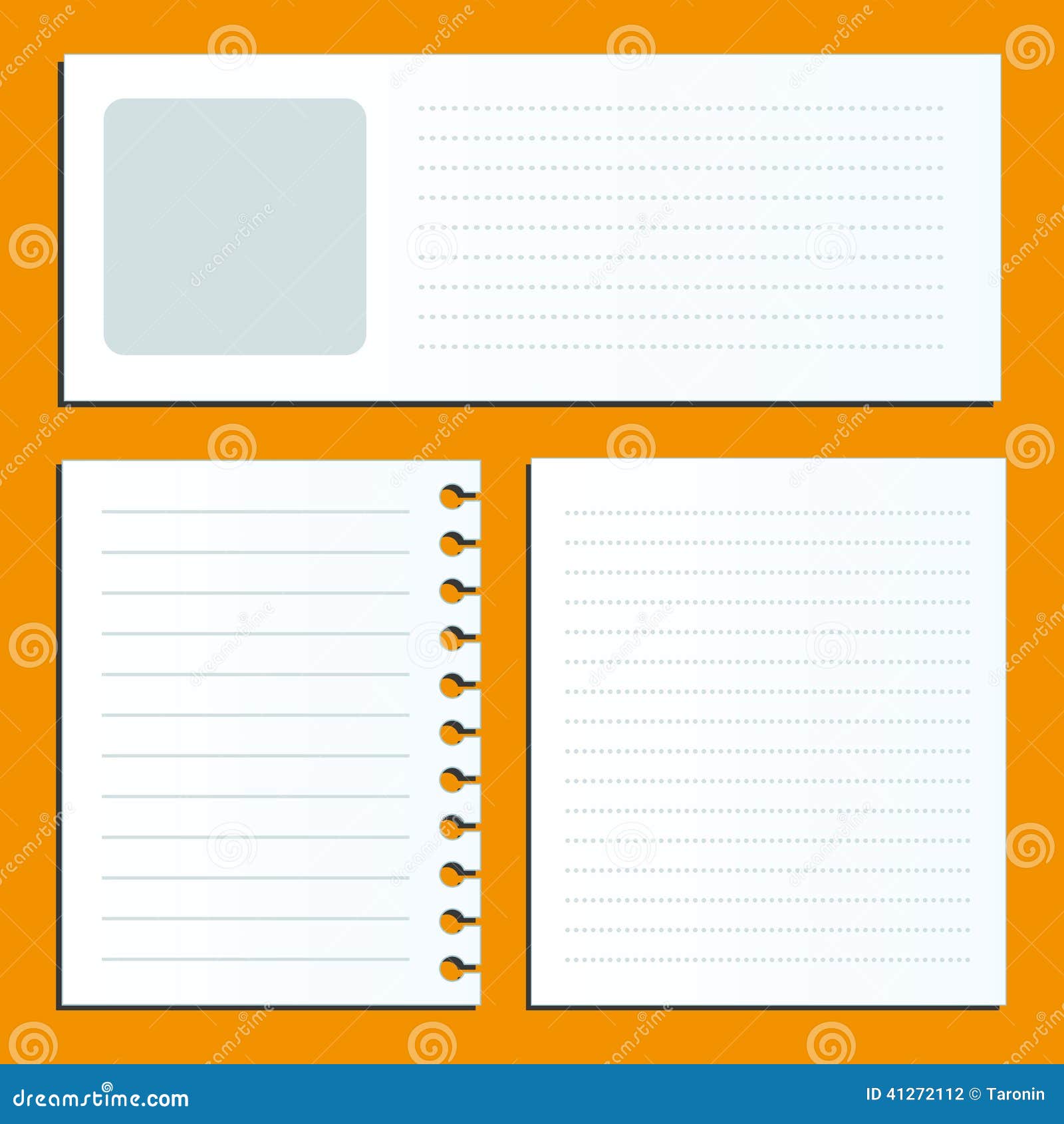 Pages for your text. stock vector. Illustration of notepaper - 41272112